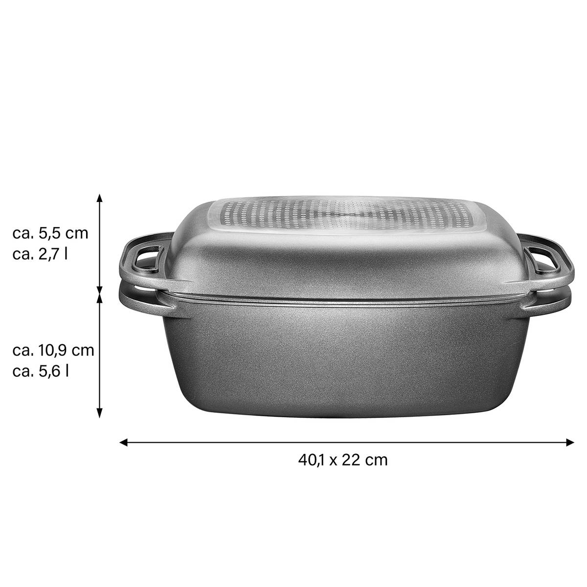 Braadslee met aluminium deksel STONELINE kopen | home24