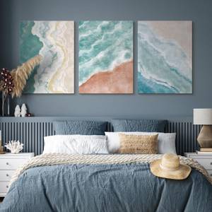 Leinwandbilder Set Meer Strand Malarei kaufen | home24