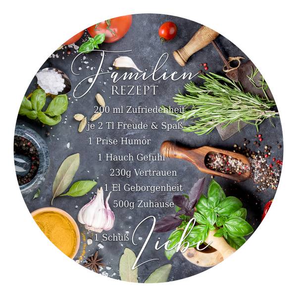 Glazen afbeelding Familierecept kopen | home24