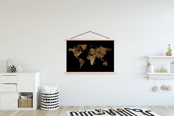 POSTER MIT MAGNETLEISTEN Weltkarte kaufen | home24