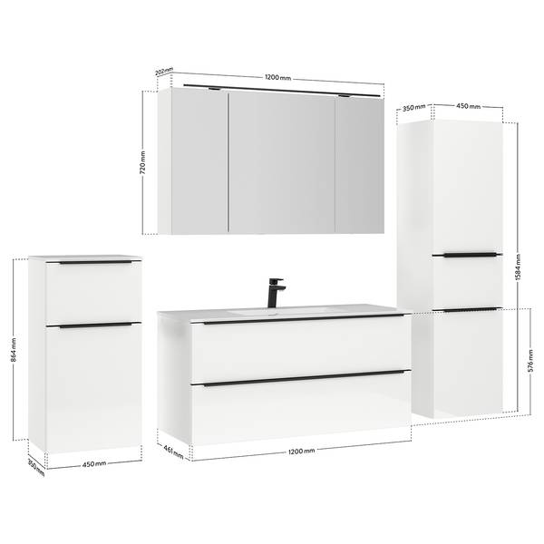 Badezimmerset MYBA VIII (4-teilig) kaufen | home24