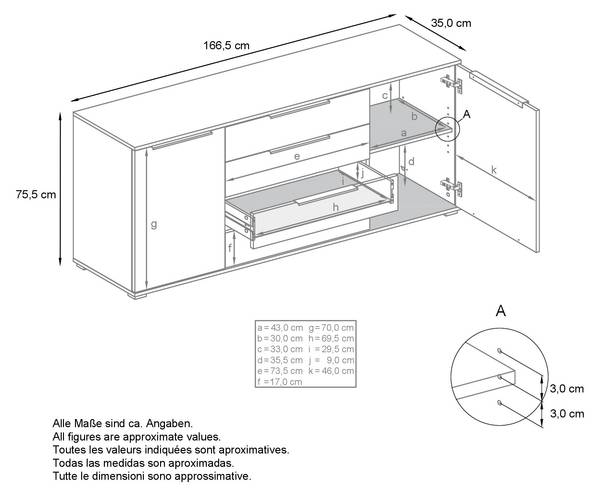 Linio V2 Sideboard kaufen | home24