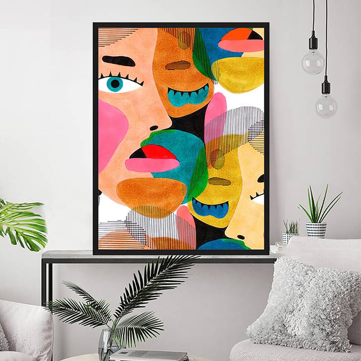 Tableau déco The Face | Je commande ! | home24
