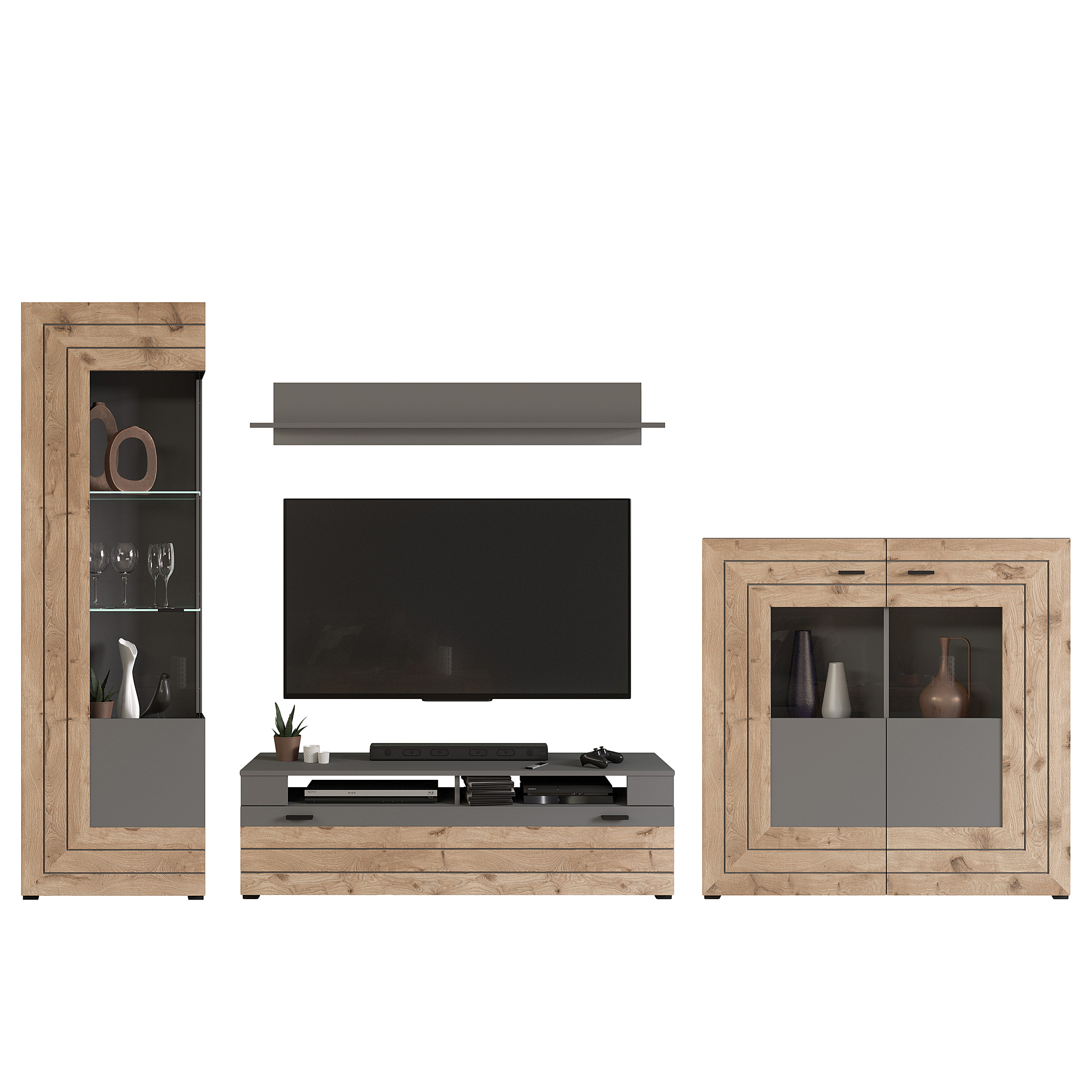 Wohnwand Fenor 4-teilig Kombi C kaufen | home24