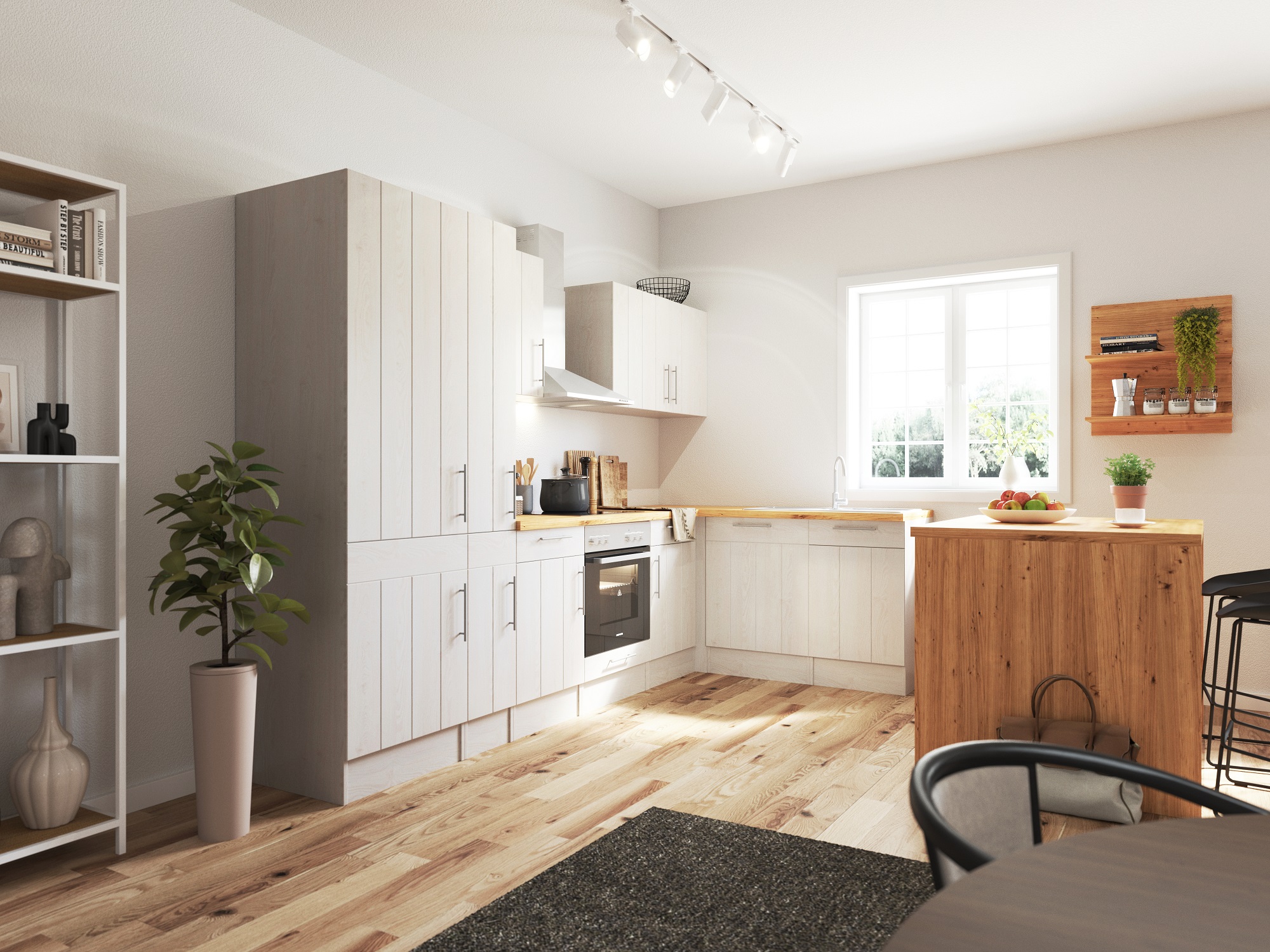 Eckküche Anton Variante A mit Insel kaufen | home24