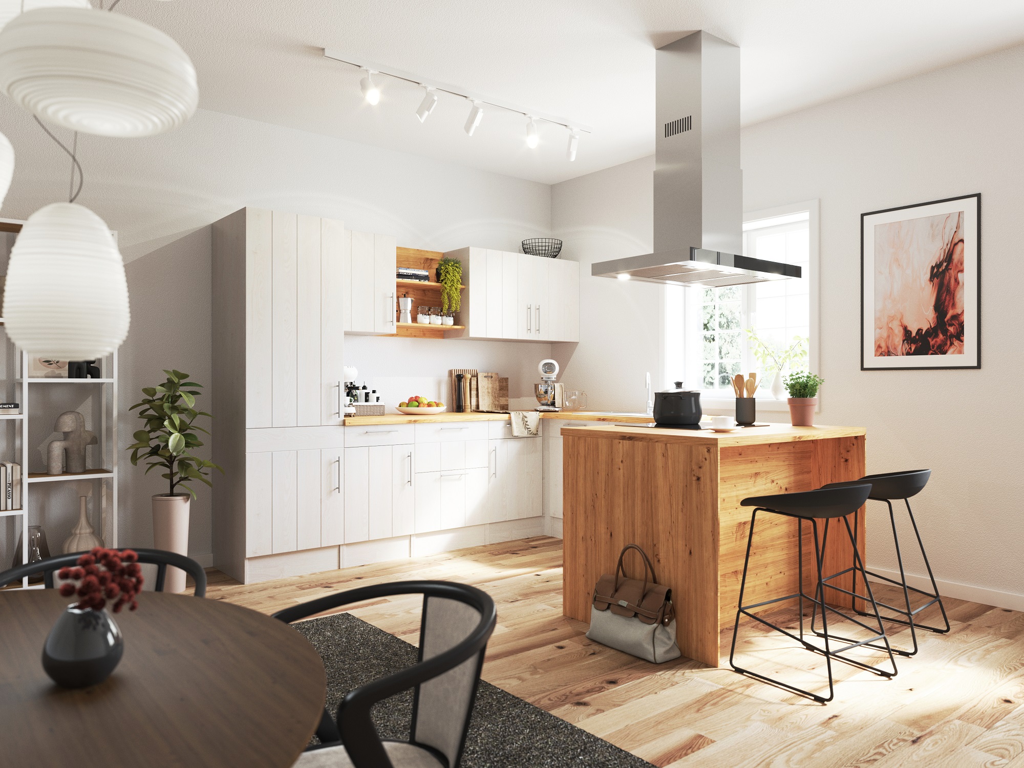 Eckküche Anton Variante B mit Insel kaufen | home24