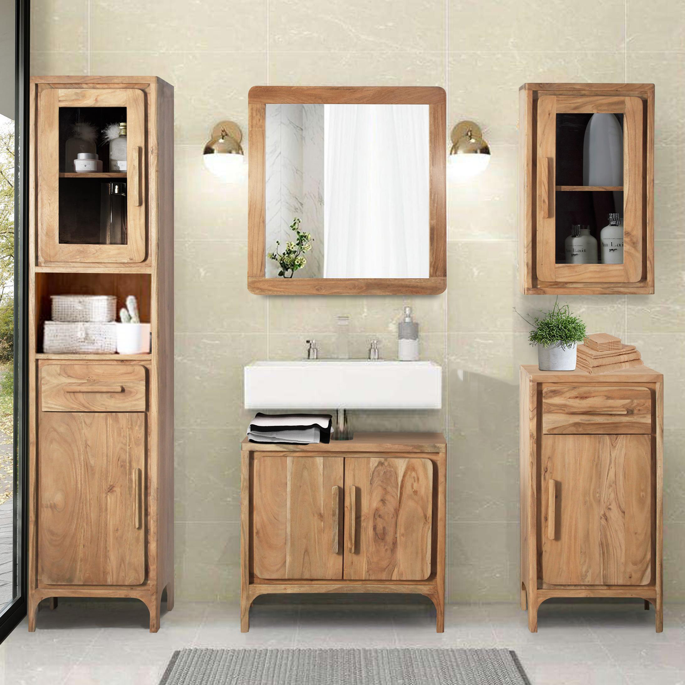 Salle de bain massive Vienna -5 éléments | Je commande ! | home24