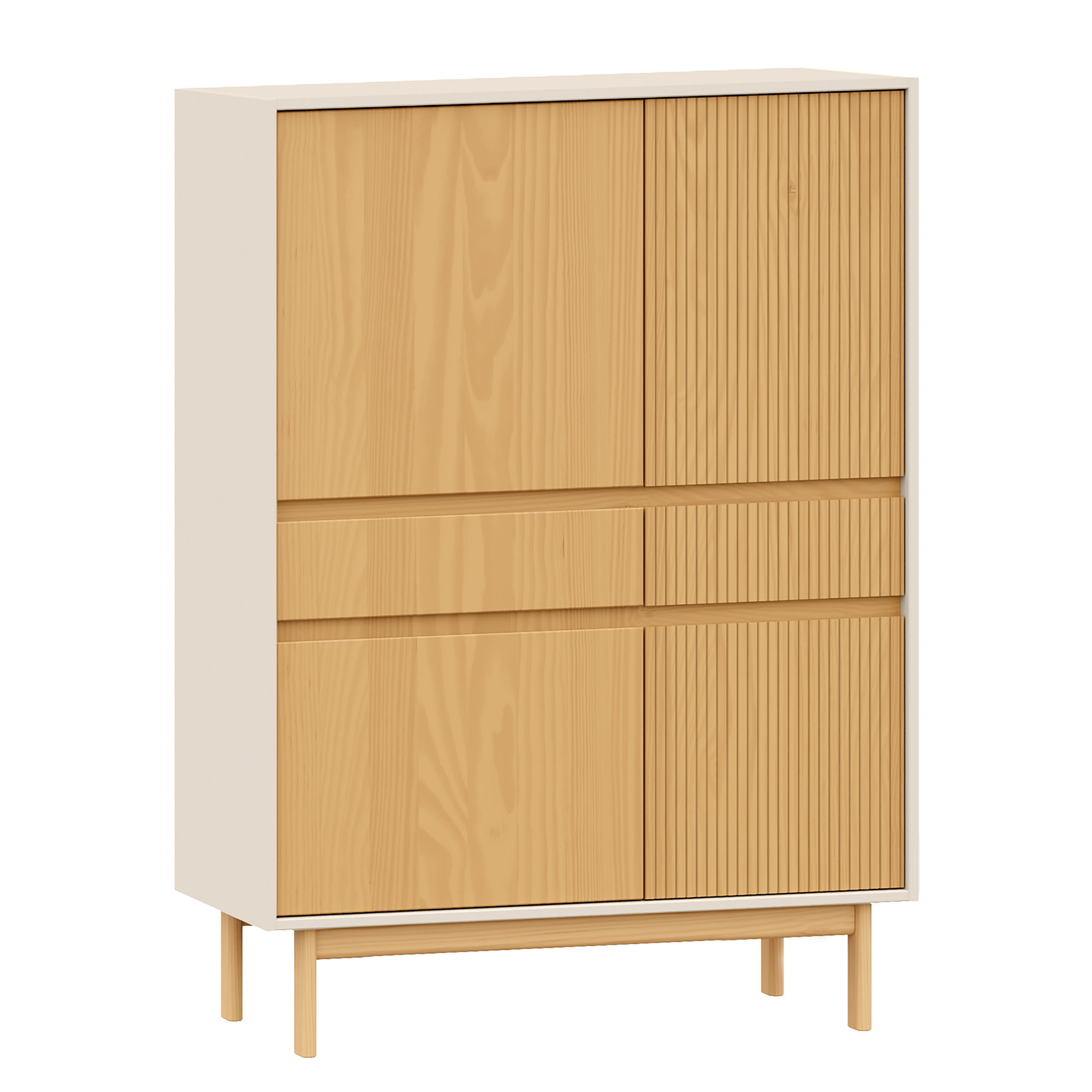 Buffet haut en bois massif CAVA | Je commande ! | home24