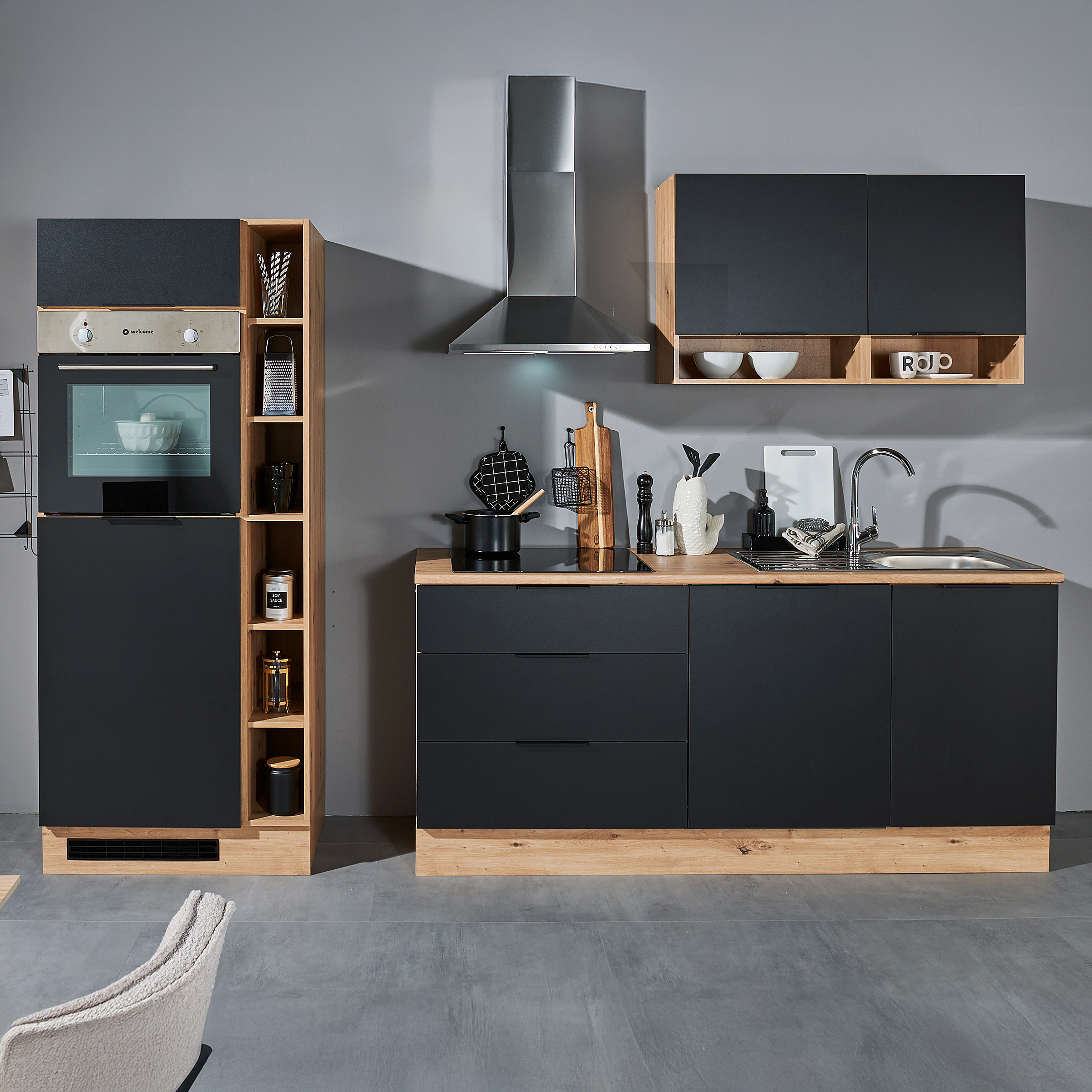 Autarke Küchenzeile Kalcu 270 cm kaufen | home24