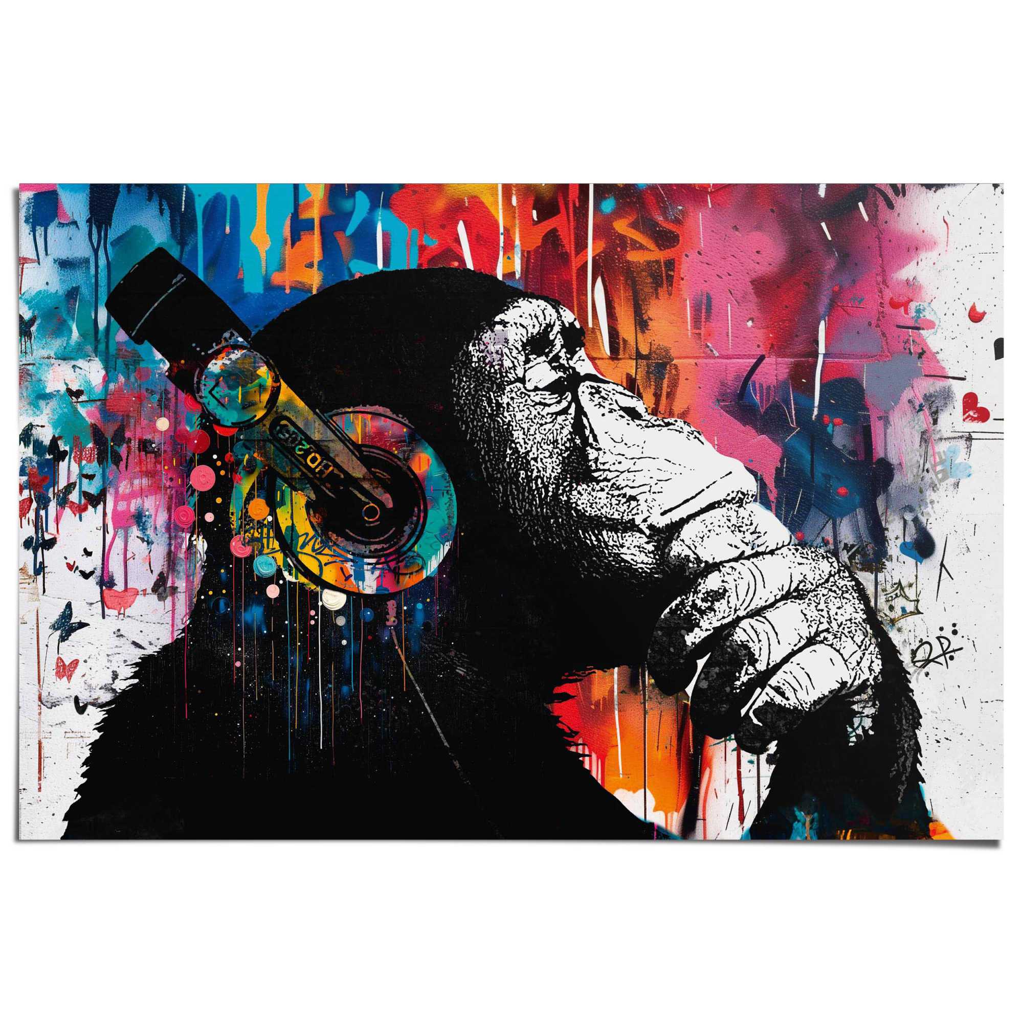 Poster Graffiti Chimp kaufen | home24