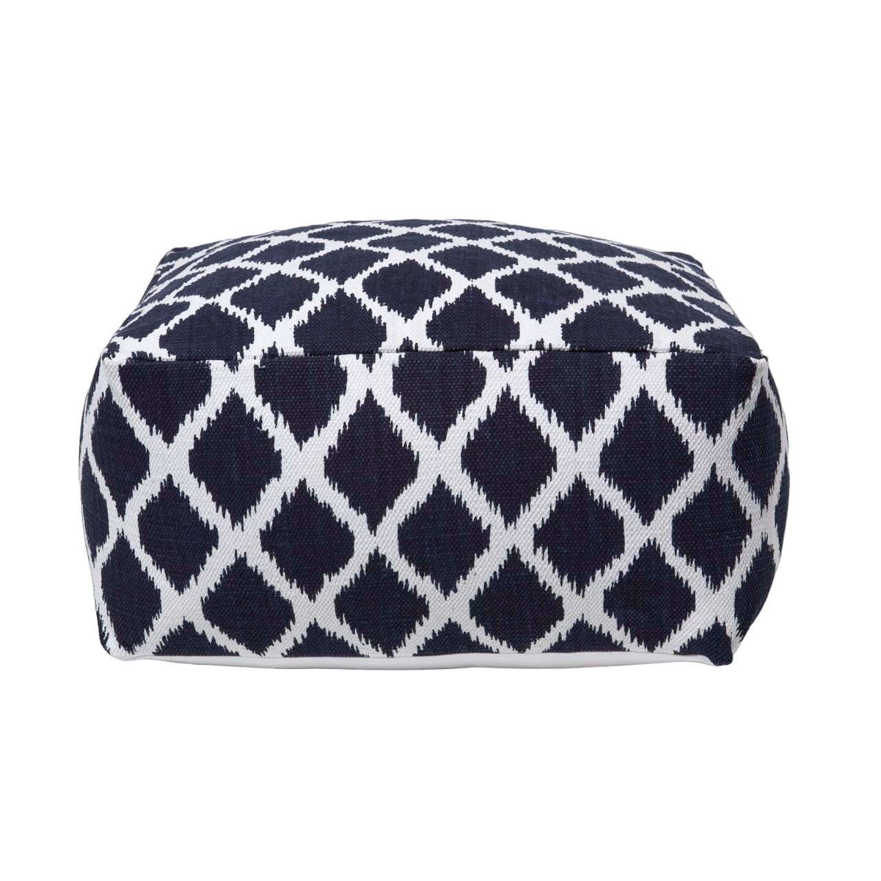 Designer Hocker Pouf Ikat blau weiß kaufen | home24