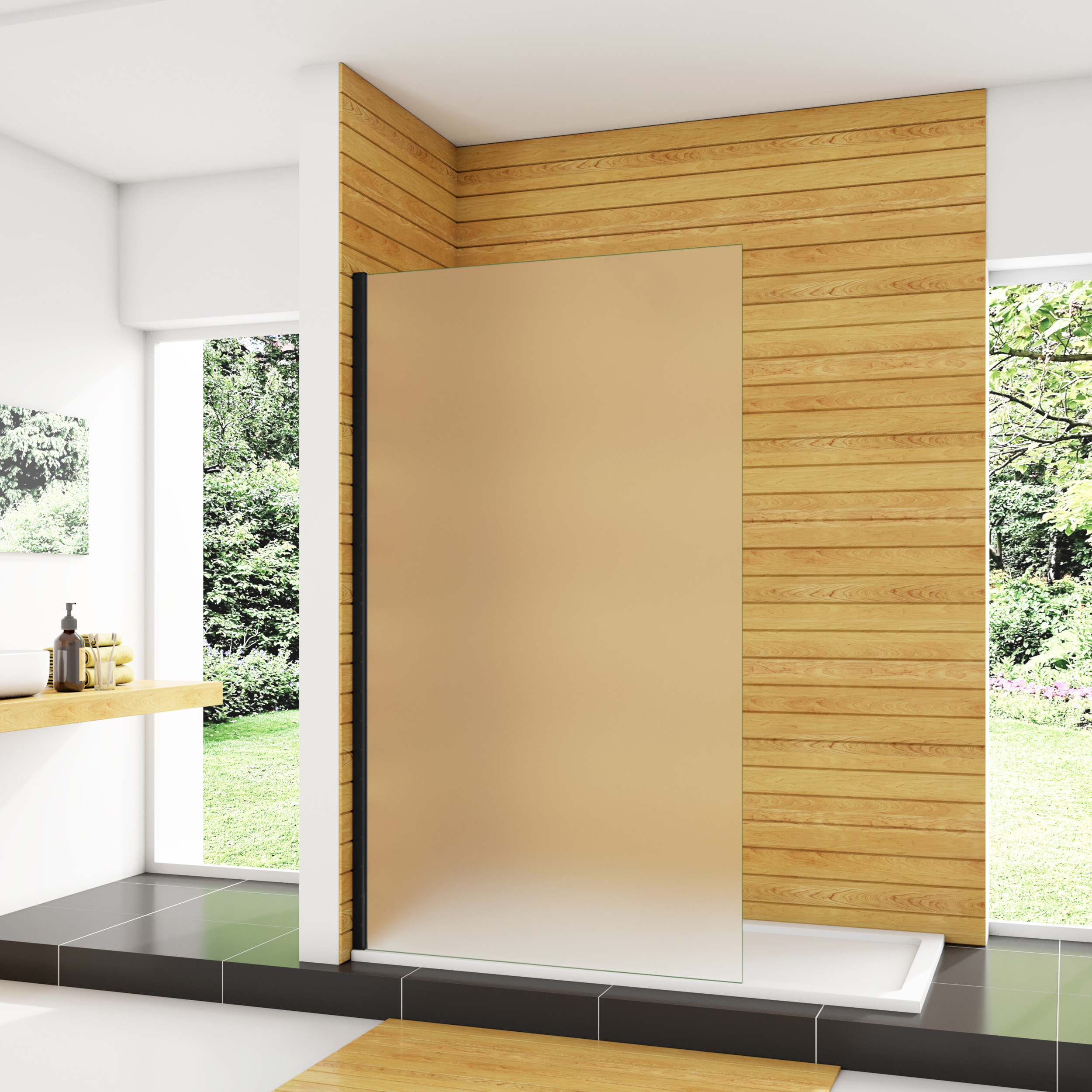 Milchglas Duschwand Walk-In kaufen | home24