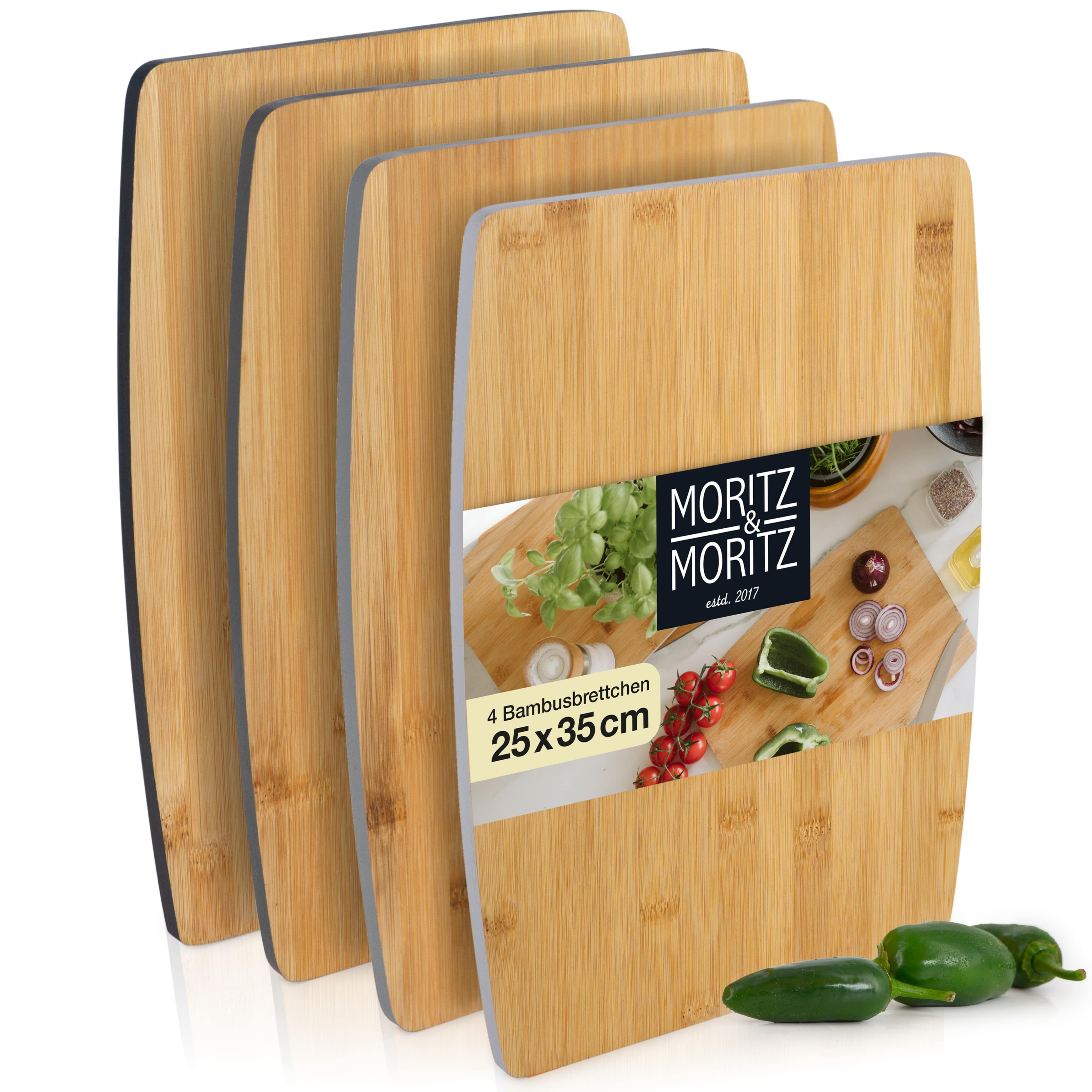 4x Schneidebretter Set aus Bambus kaufen | home24