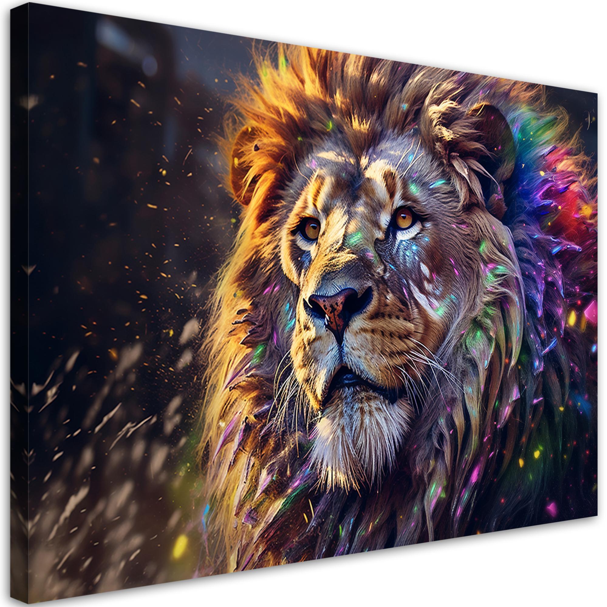 Wandbild löwe tier abstraktion kaufen | home24