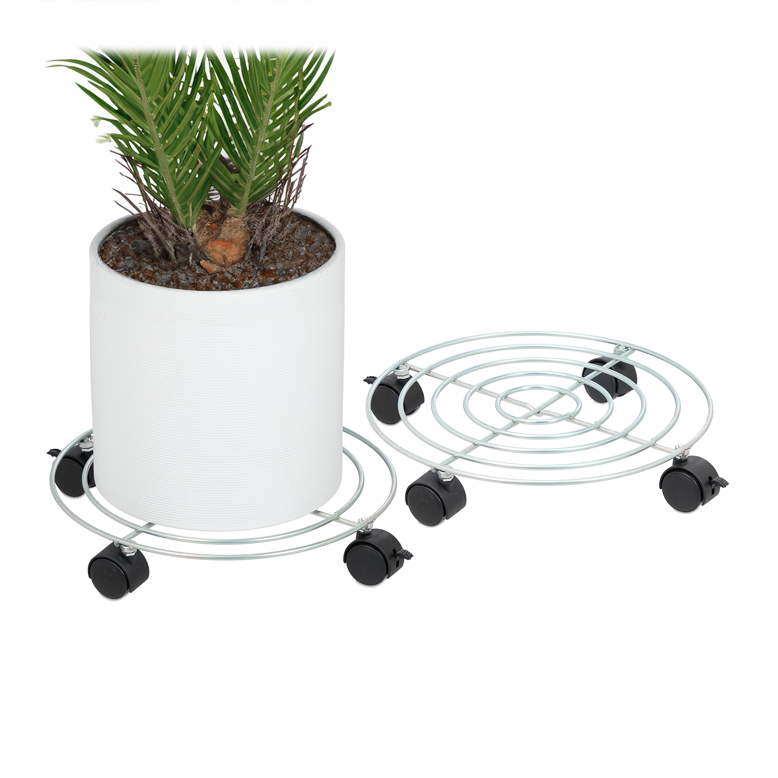 Support A Roulettes Pour Plantes La Foirfouille