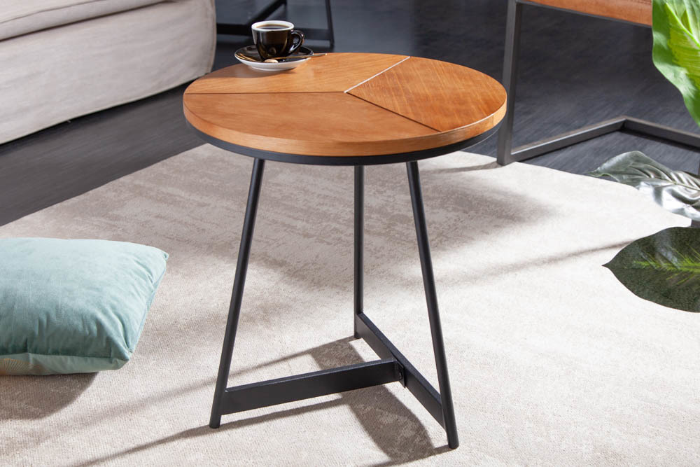 Carbon loft kenyon round metal wrap side table store