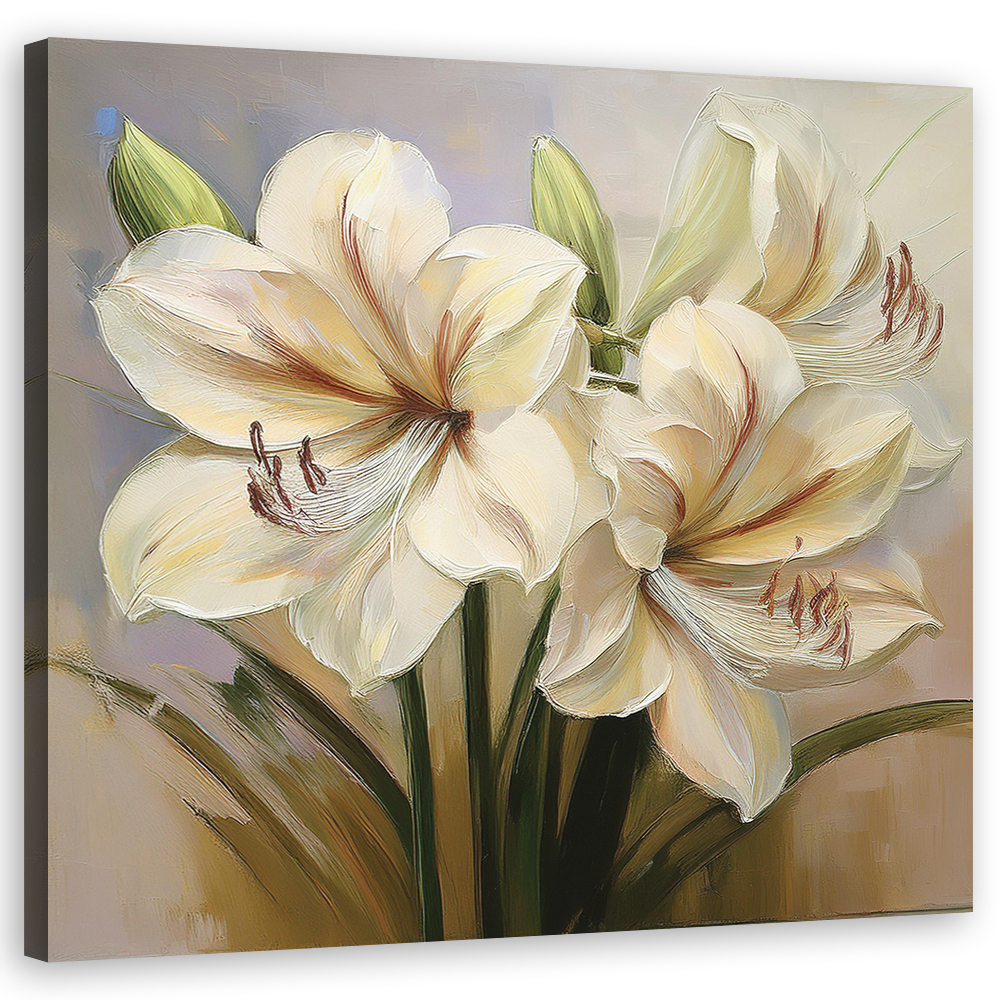 Wandbild Gemalte Lilien Blume kaufen | home24