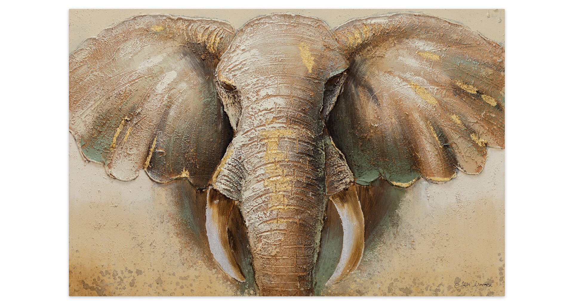 Acrylbild Handgemalt Elefant Nin kaufen | home24