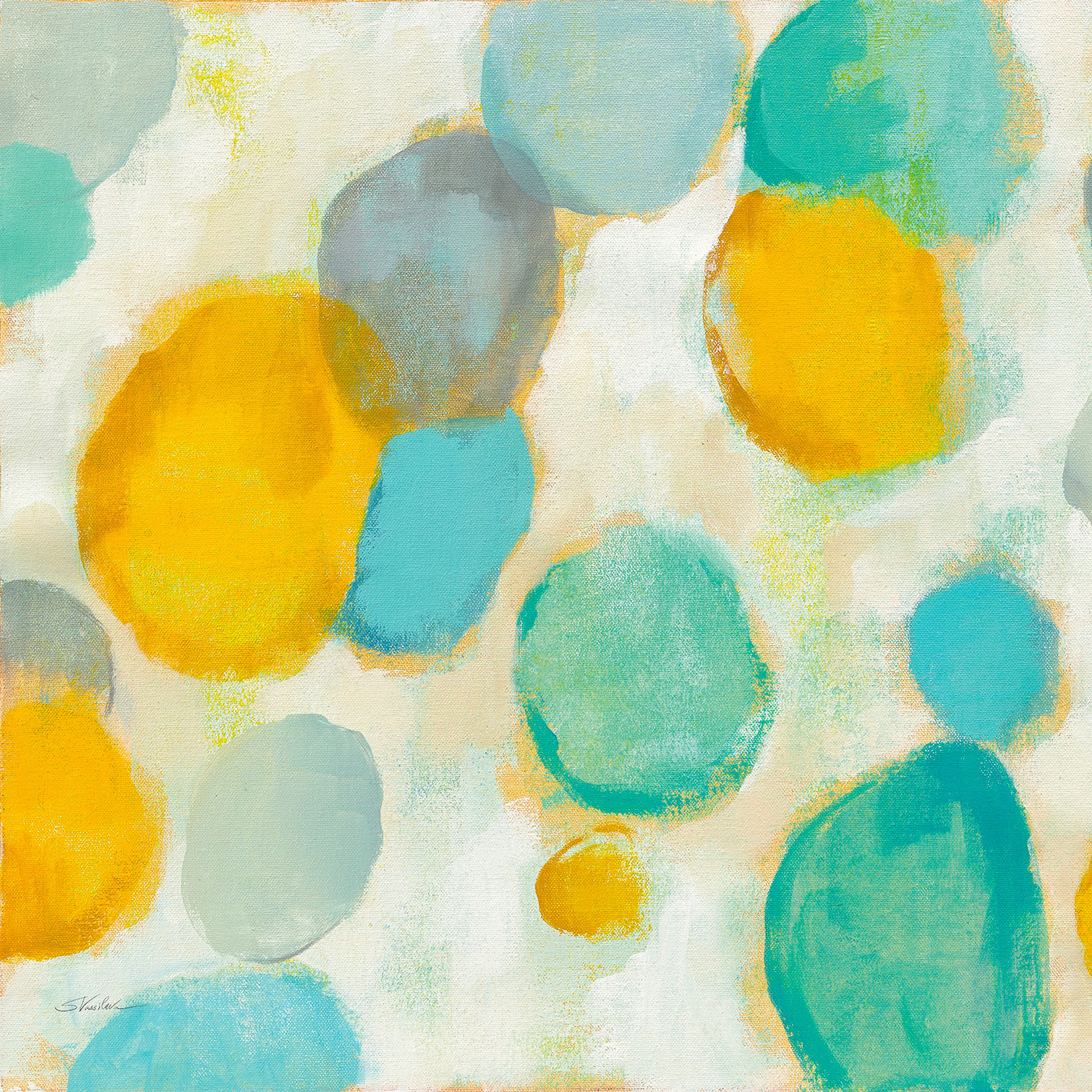 Tableau watercolor circle | Je commande ! | home24