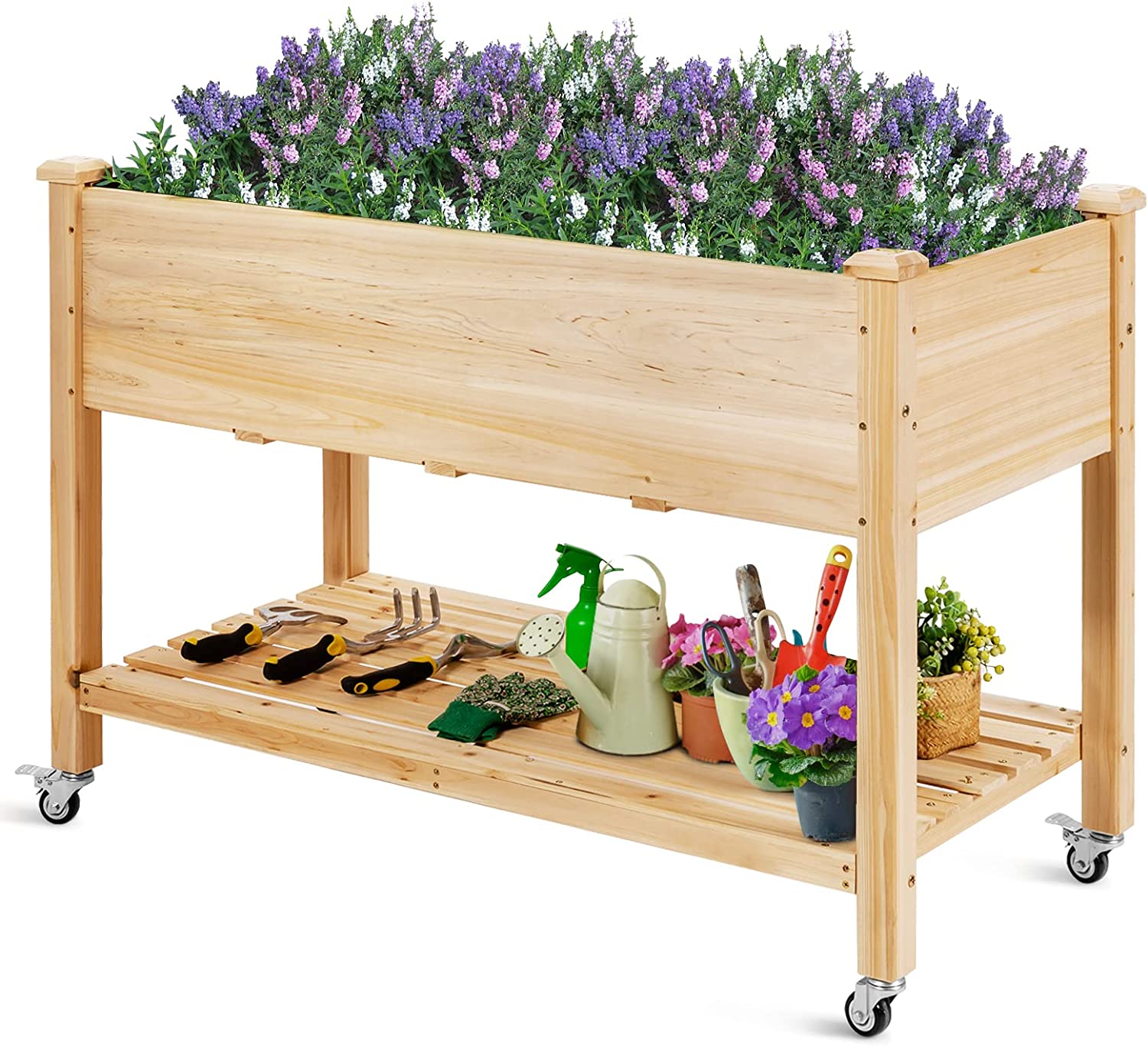 Hochbeet groß mit Ablage kaufen | home24