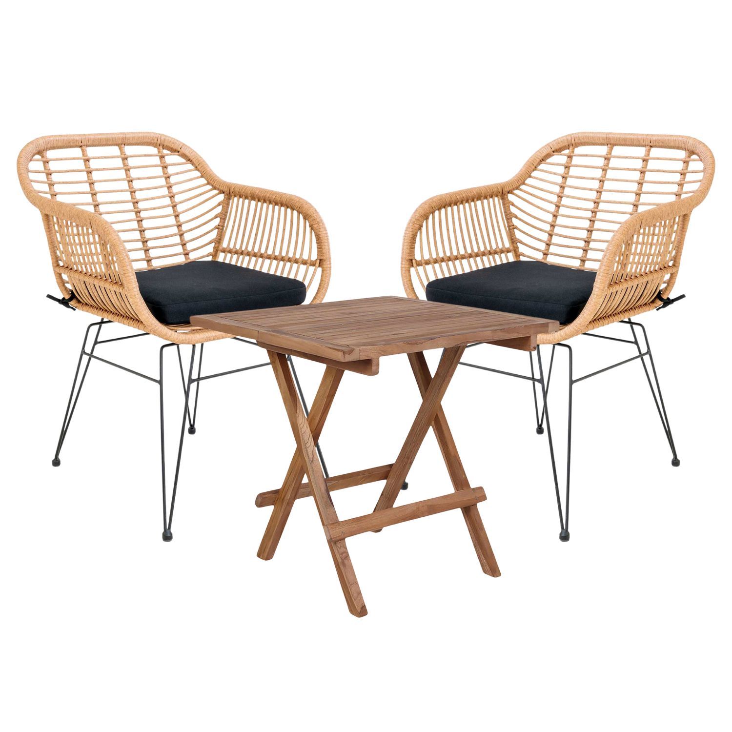 Gartentisch + Sessel 3er Set kaufen | home24