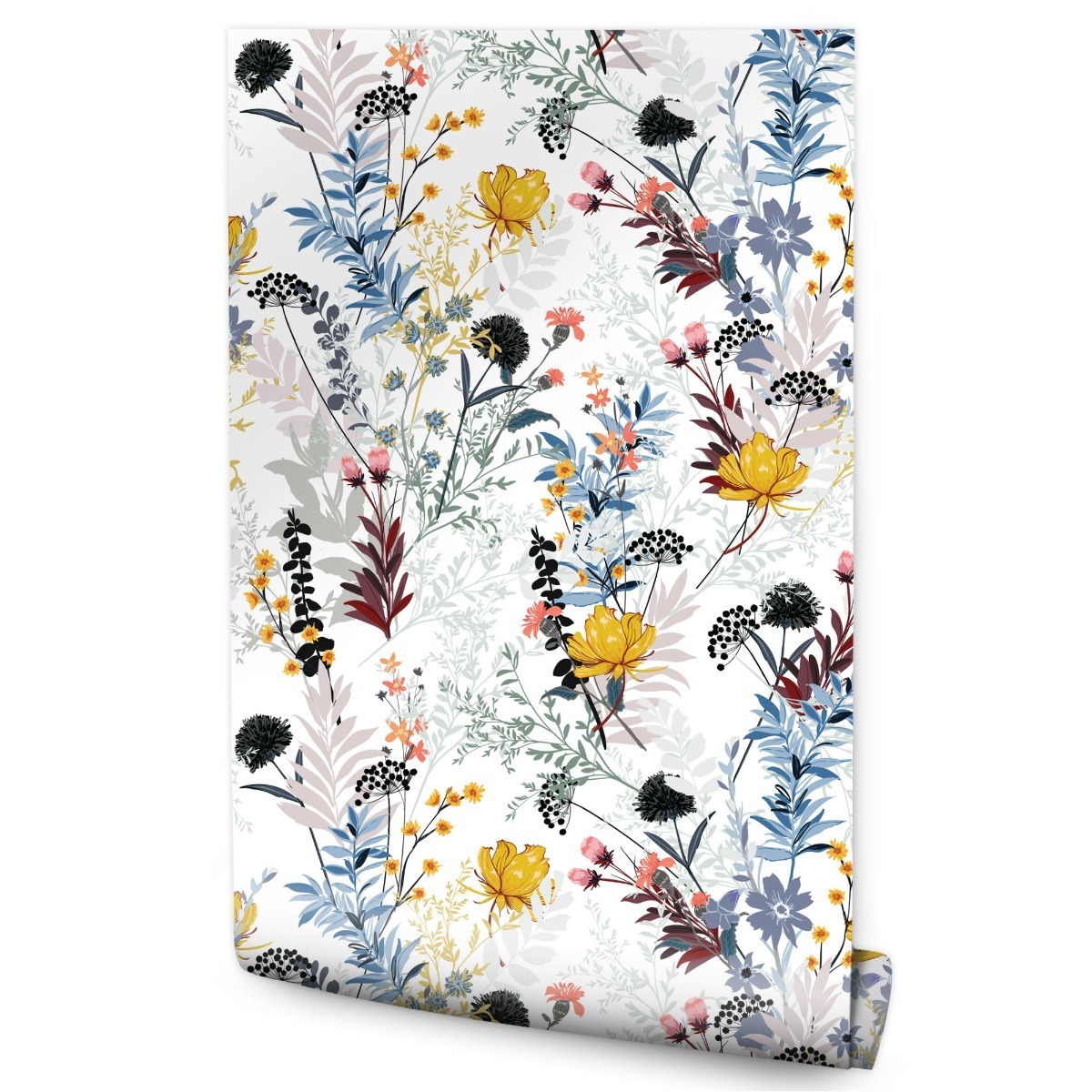 TAPETE Floral Bunte Blumen Blätter Natur kaufen | home24