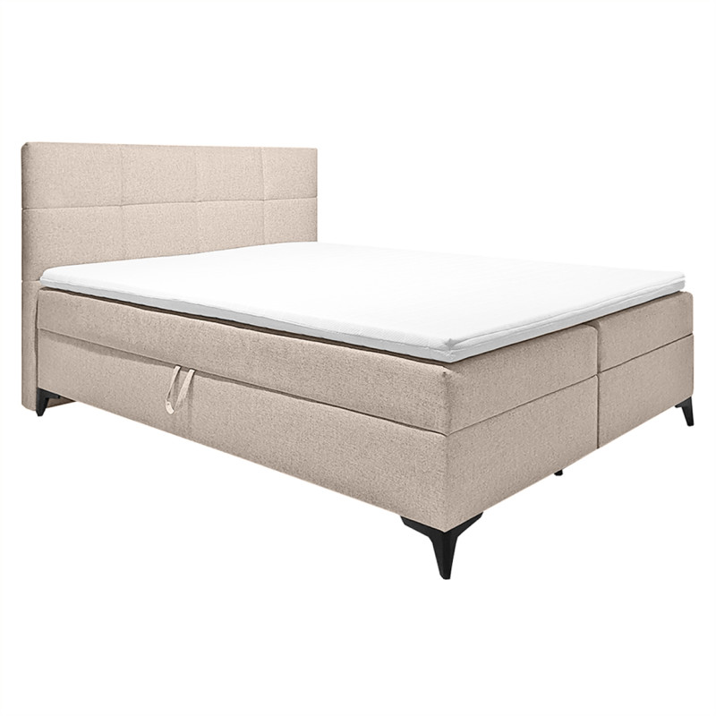 Lit boxspring 160x200 beige - AISHA | Je commande ! | home24