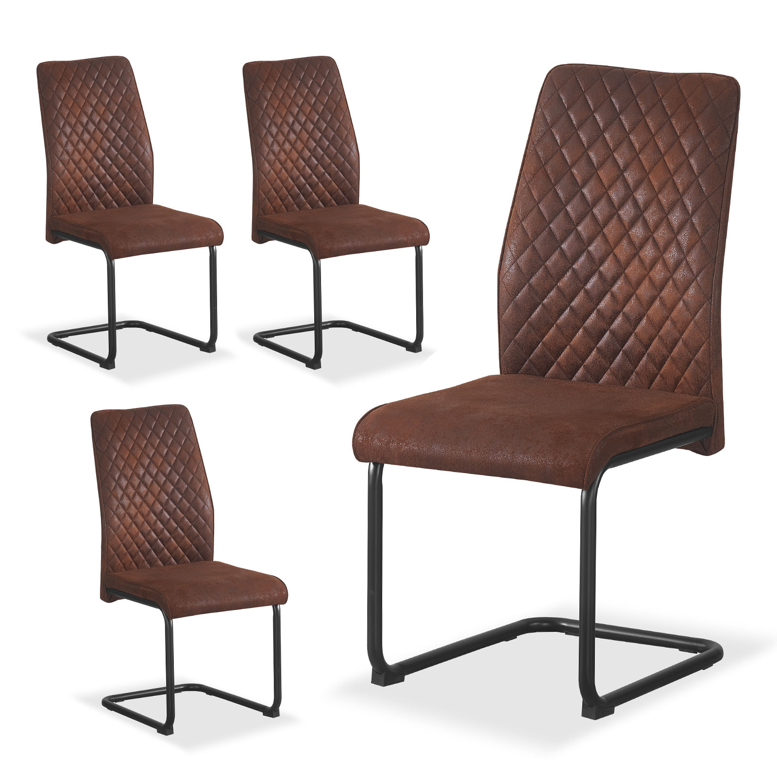 Esszimmerstuhle Braun 4er Set