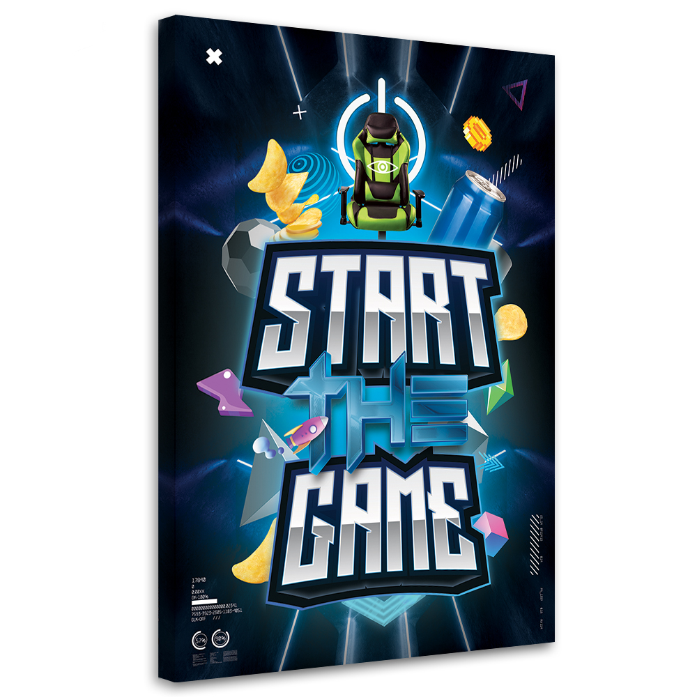 Tableau déco inscription start game | Je commande ! | home24