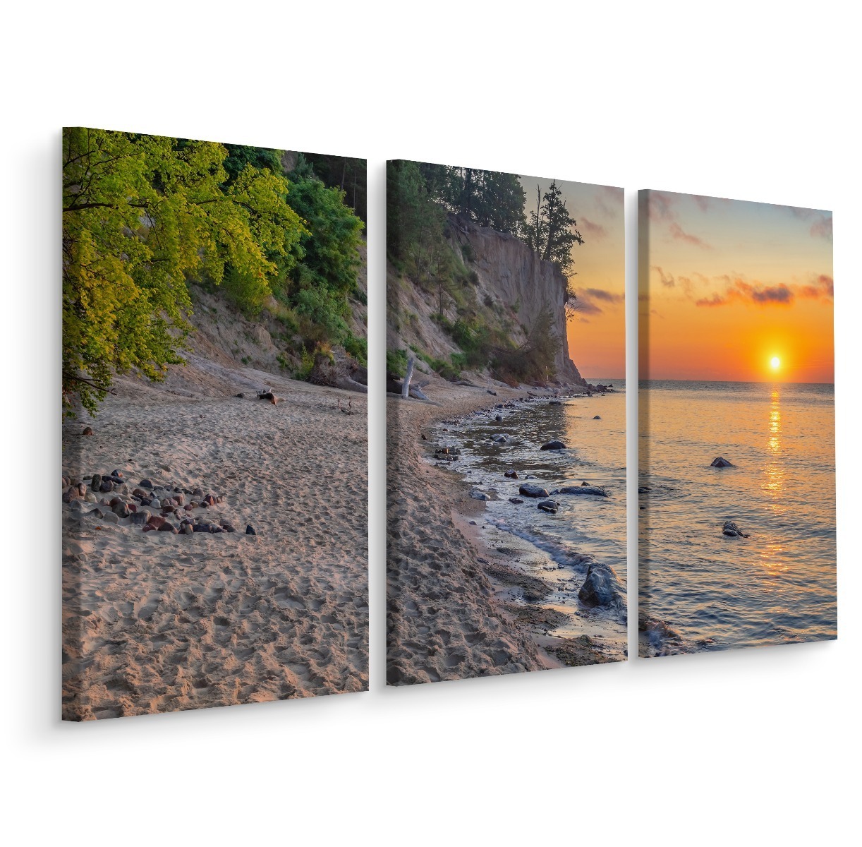 Leinwandild SET SONNENUNTERGANG Meer 3D kaufen | home24