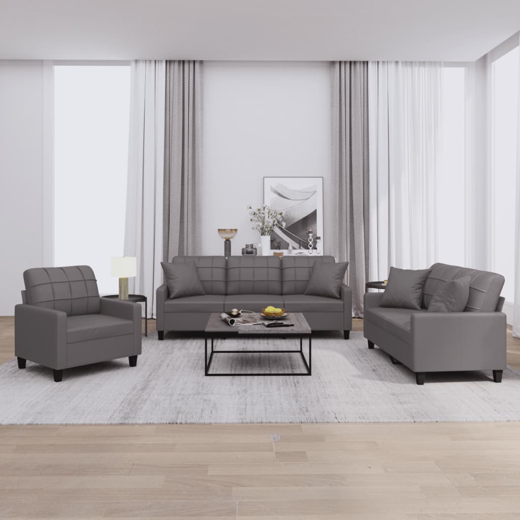 Grey 3 piece sofa store
