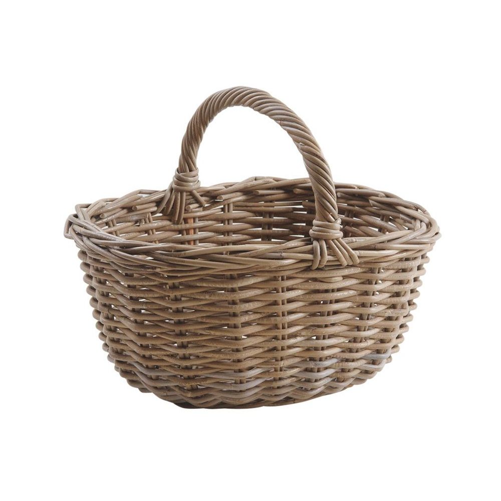 Korb aus grauem Poelet-Rattan kaufen | home24