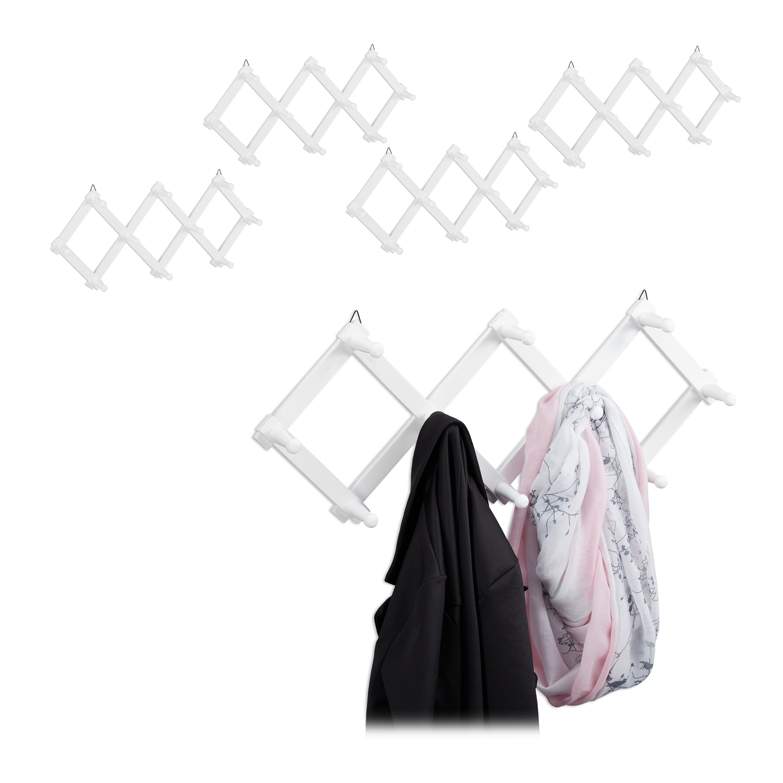 5x Garde robe mural en bois pliable | Je commande ! | home24