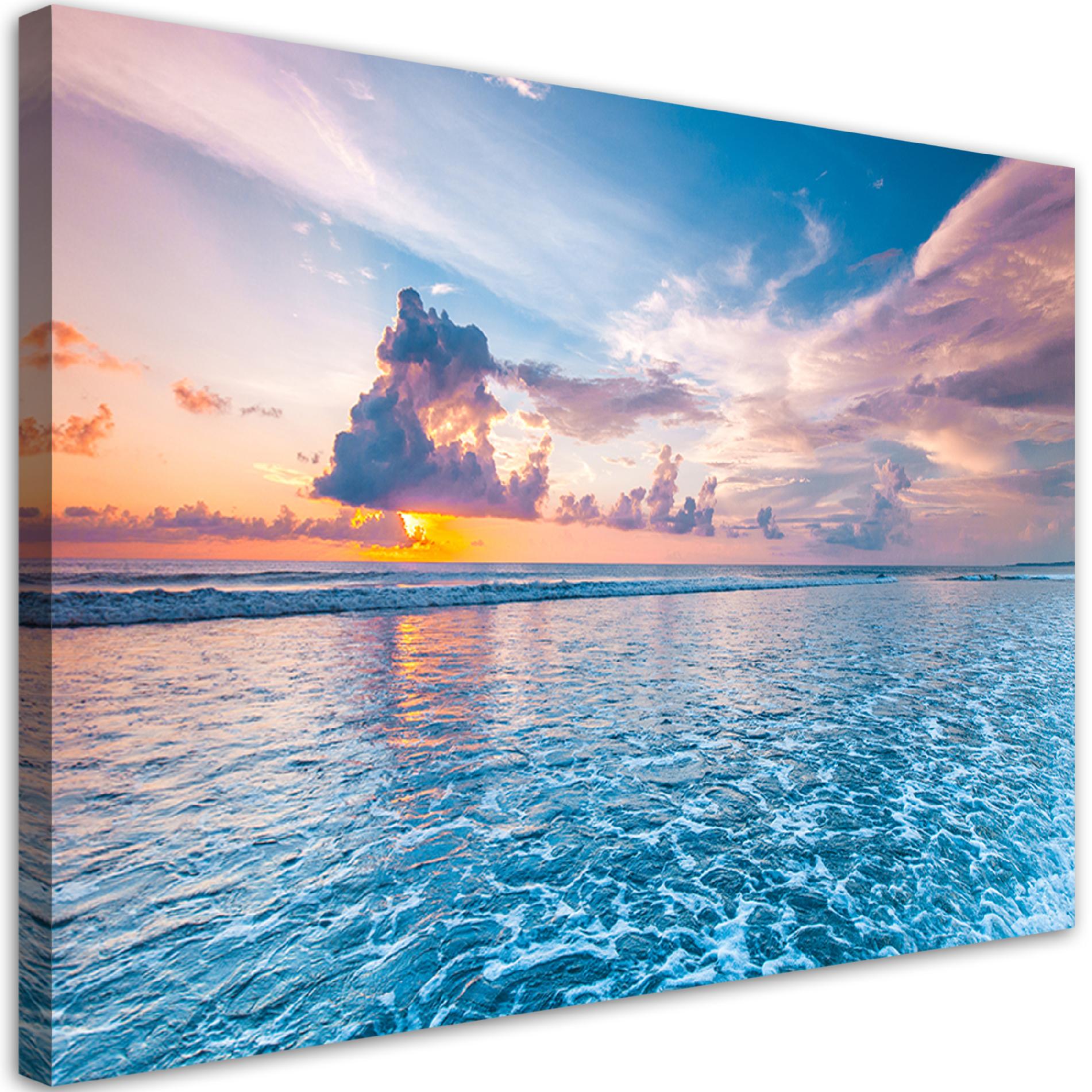 Leinwandbild Sonnenuntergang am Meer kaufen | home24