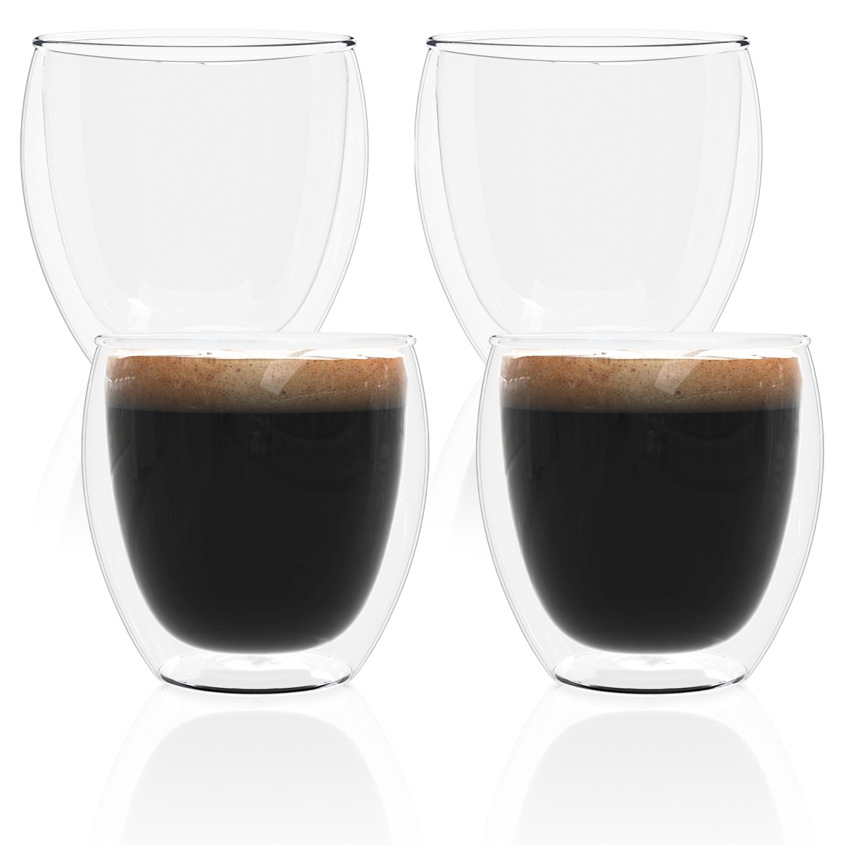 4x Espressoglas Kaffeeglas doppelwandig kaufen | home24