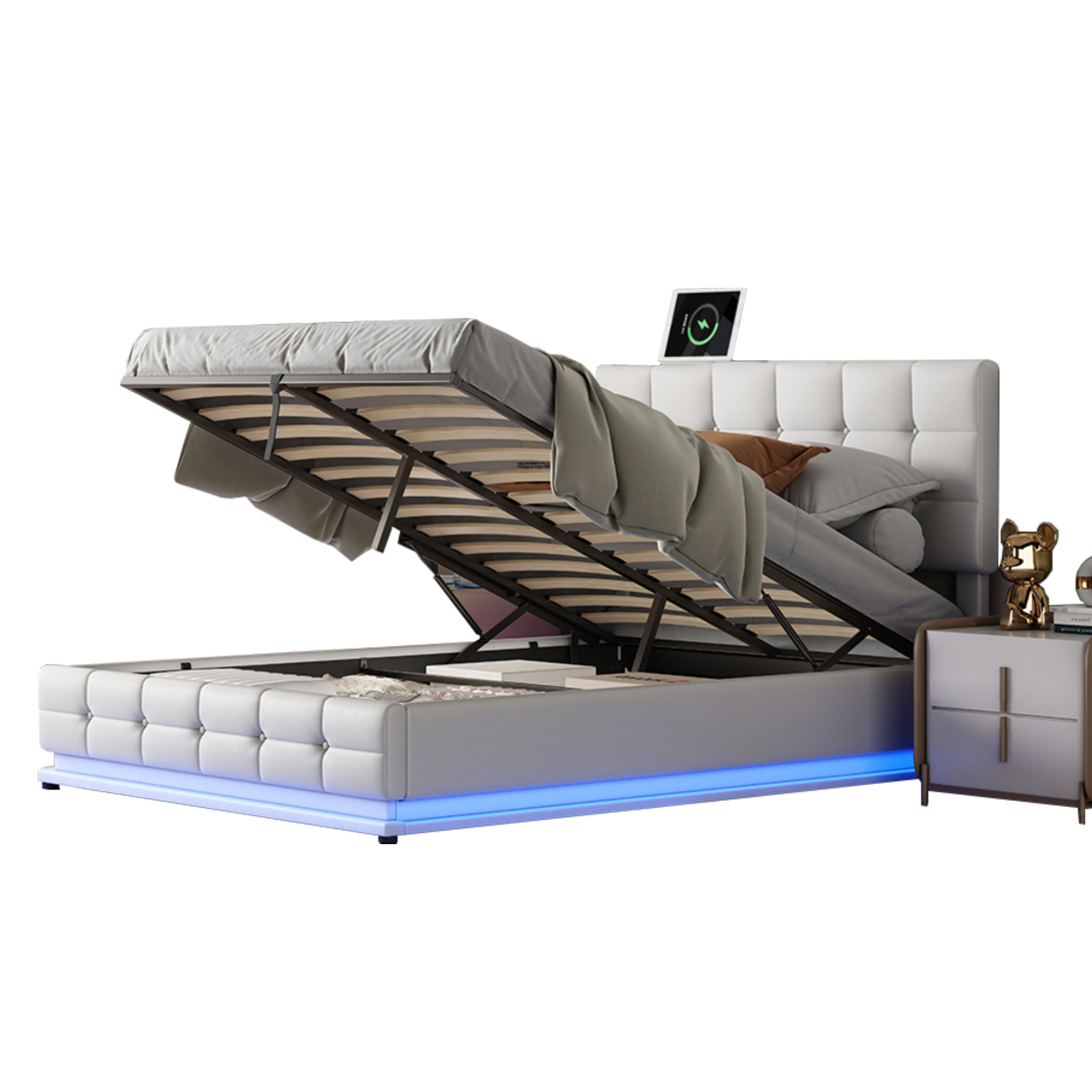 Polsterbett mit LED Nesoi Ⅲ kaufen | home24