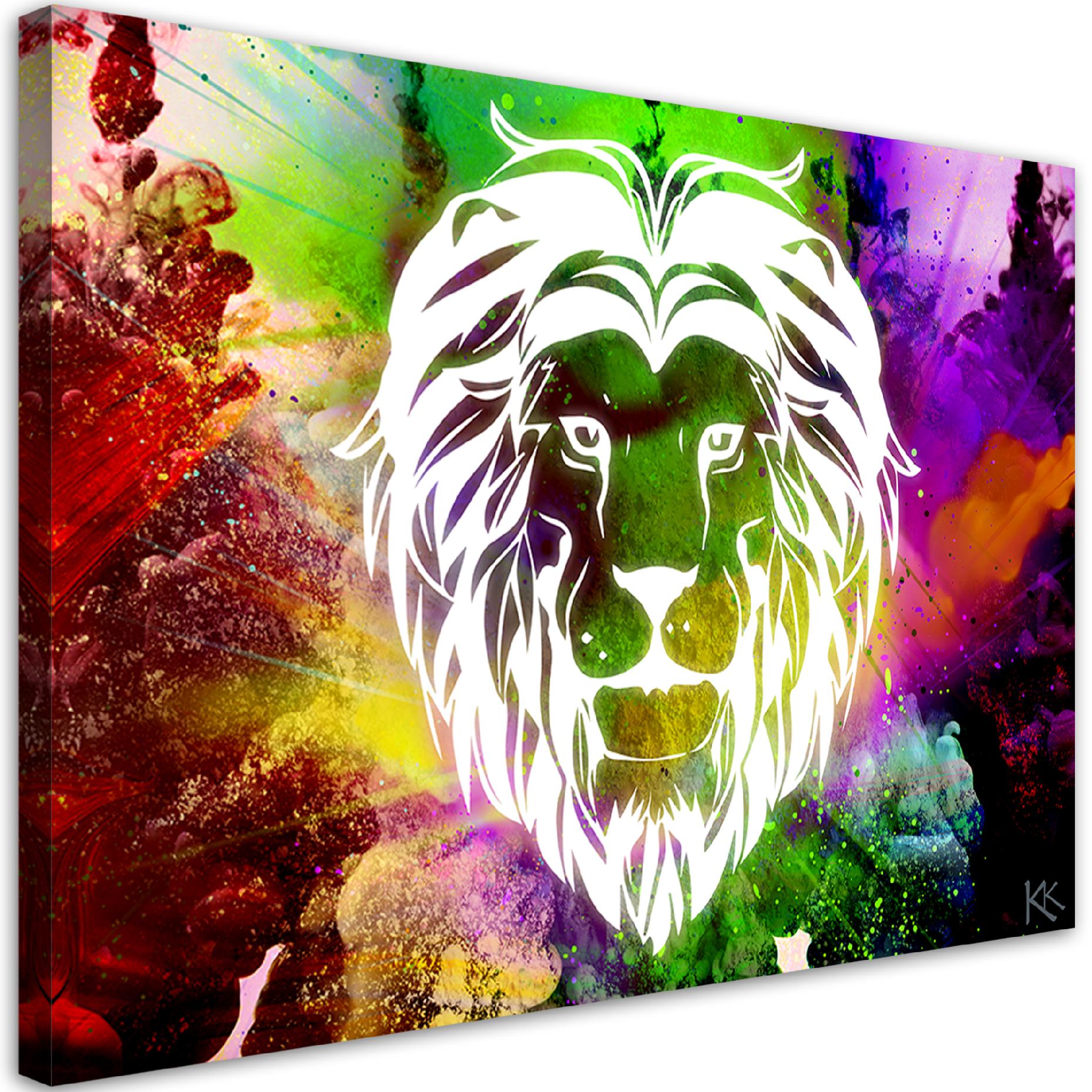 Tableau déco lion abstraction | Je commande ! | home24