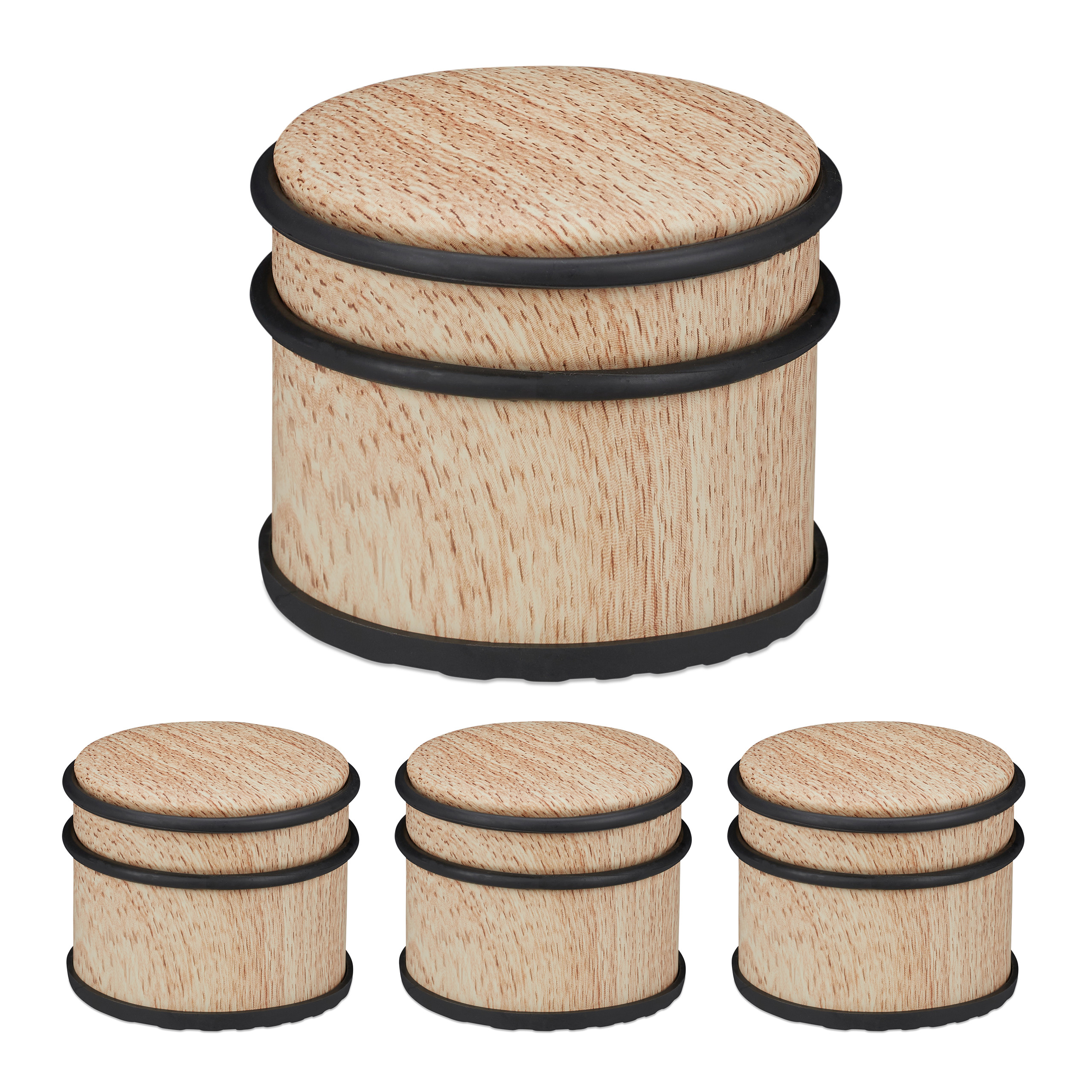 Lot de 4 butoirs de porte aspect boisé | Je commande ! | home24