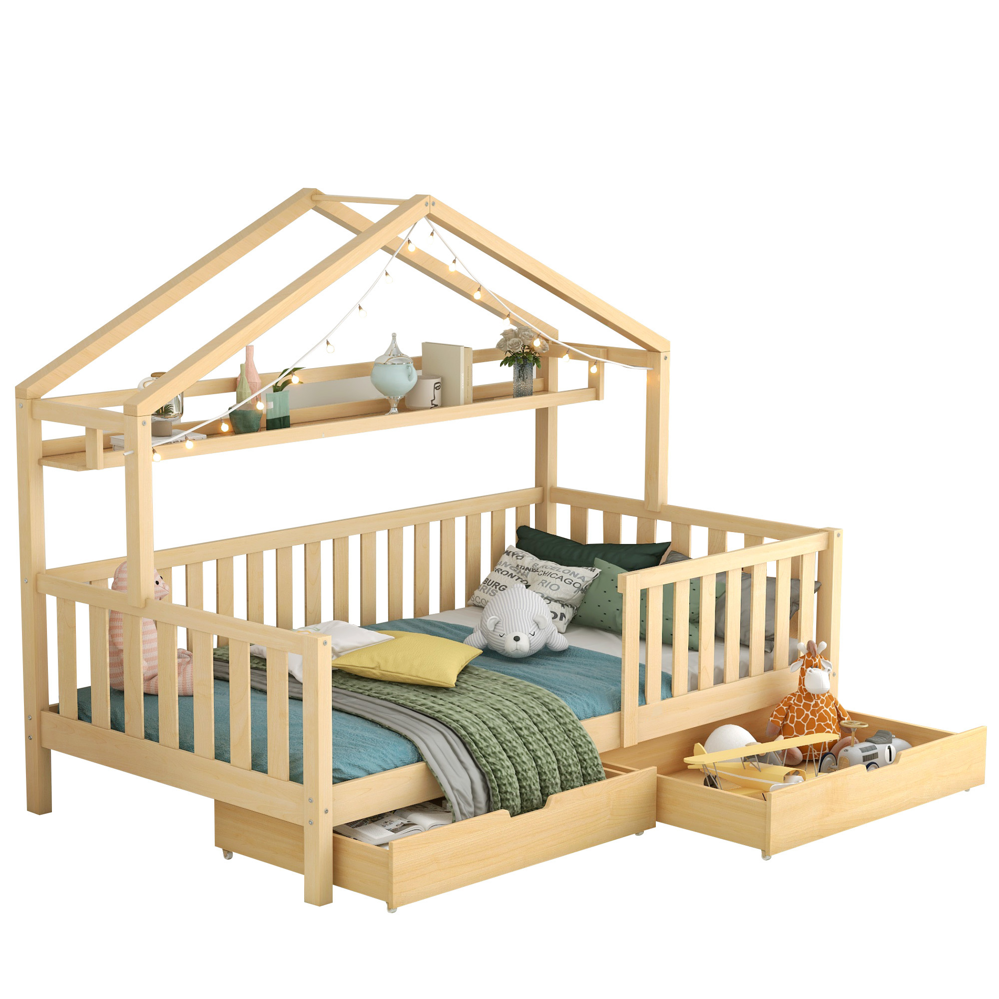 Huisbed HomeyWoody Ⅰ kopen | home24