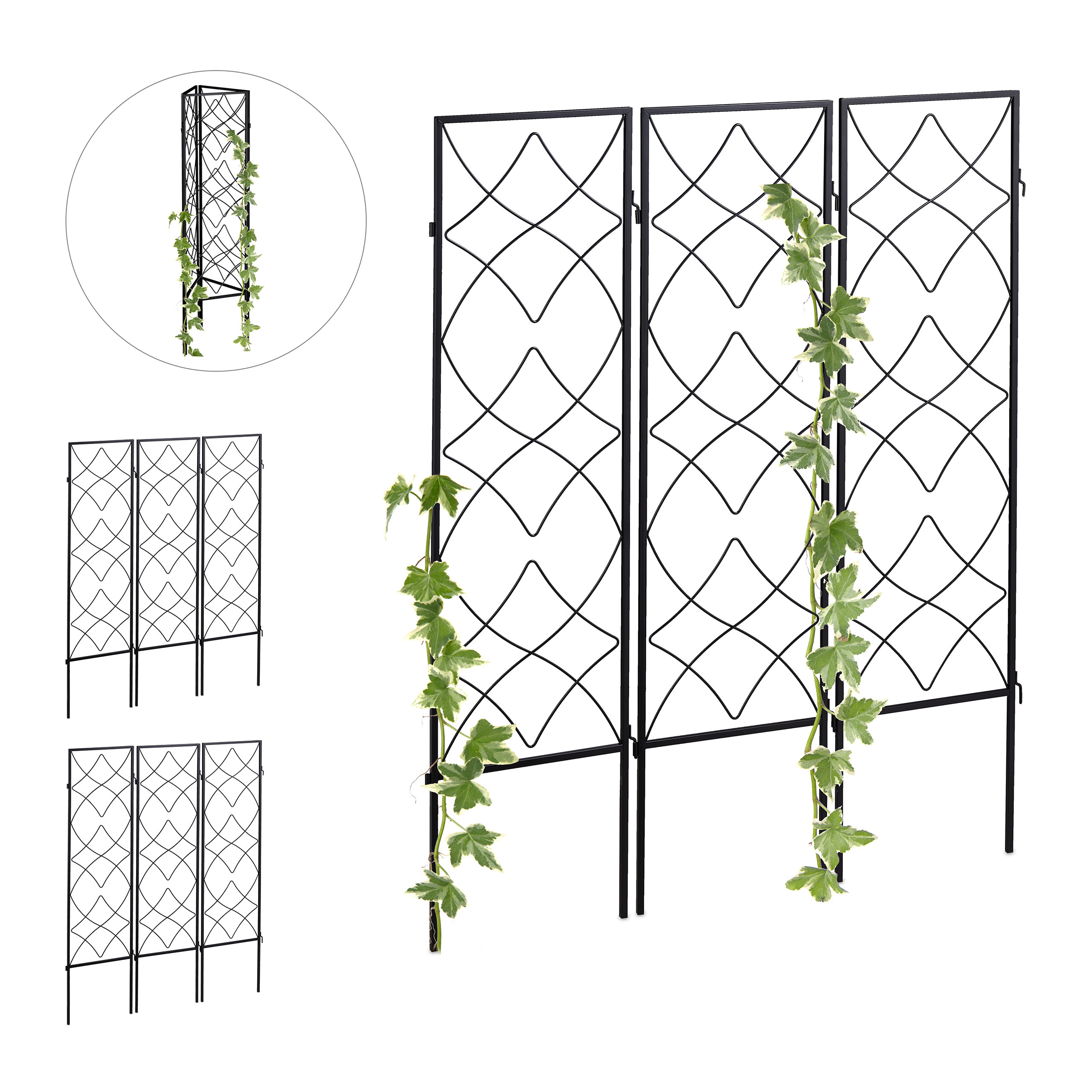 Treillis de jardin métal en lot de 9 | Je commande ! | home24