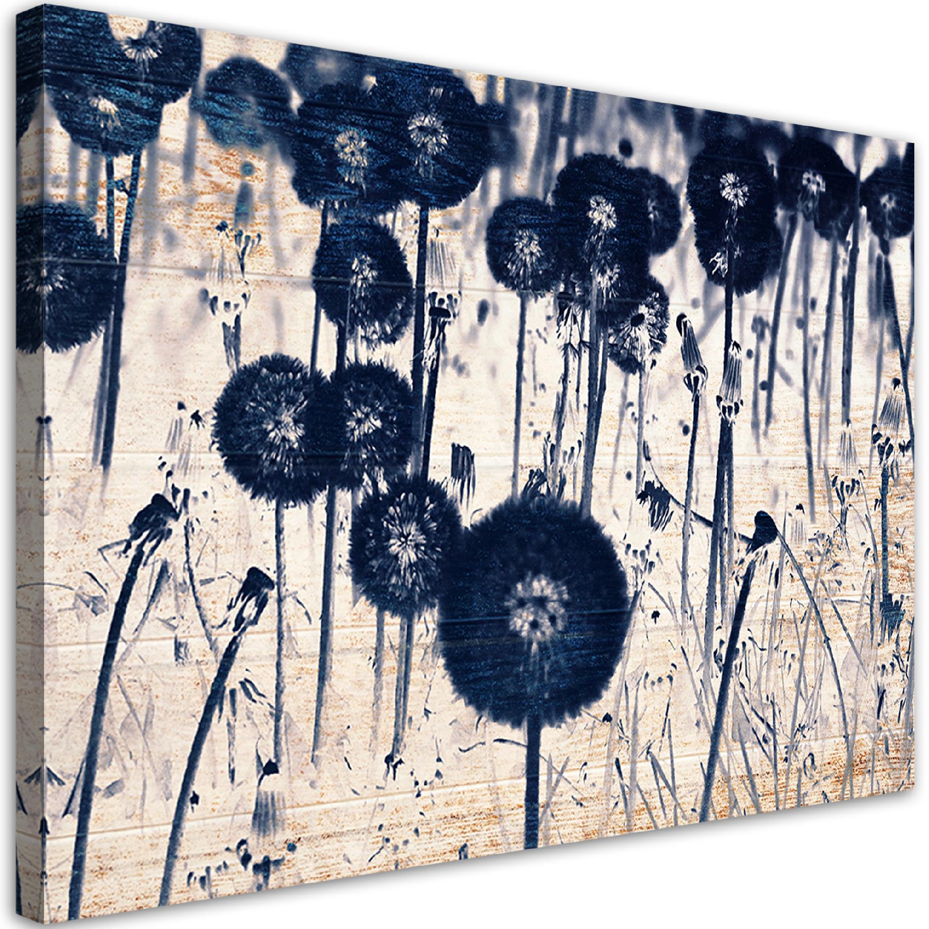 Wandbild pusteblumen auf alten brettern kaufen | home24