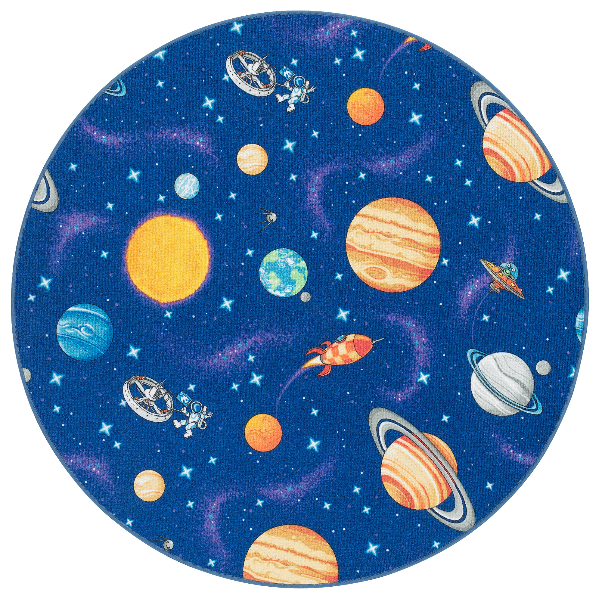 Kinder Spiel Teppich Weltall Blau kaufen | home24