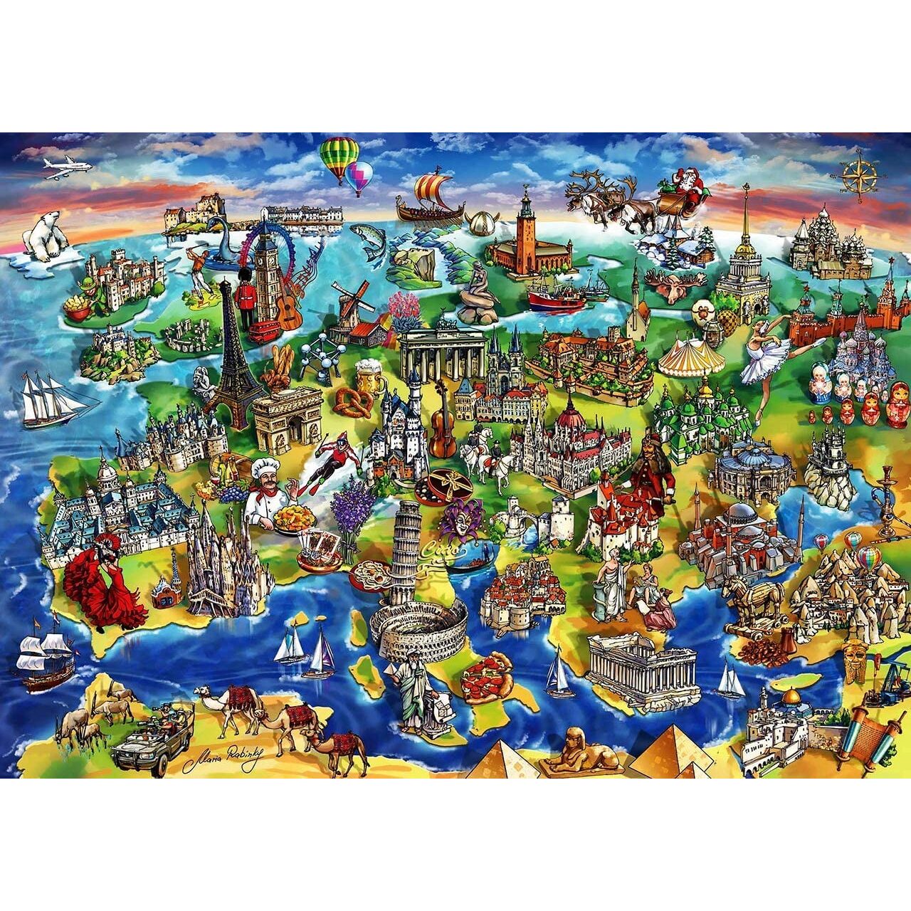 Puzzle Maria Rabinky Europäische Welt kaufen | home24
