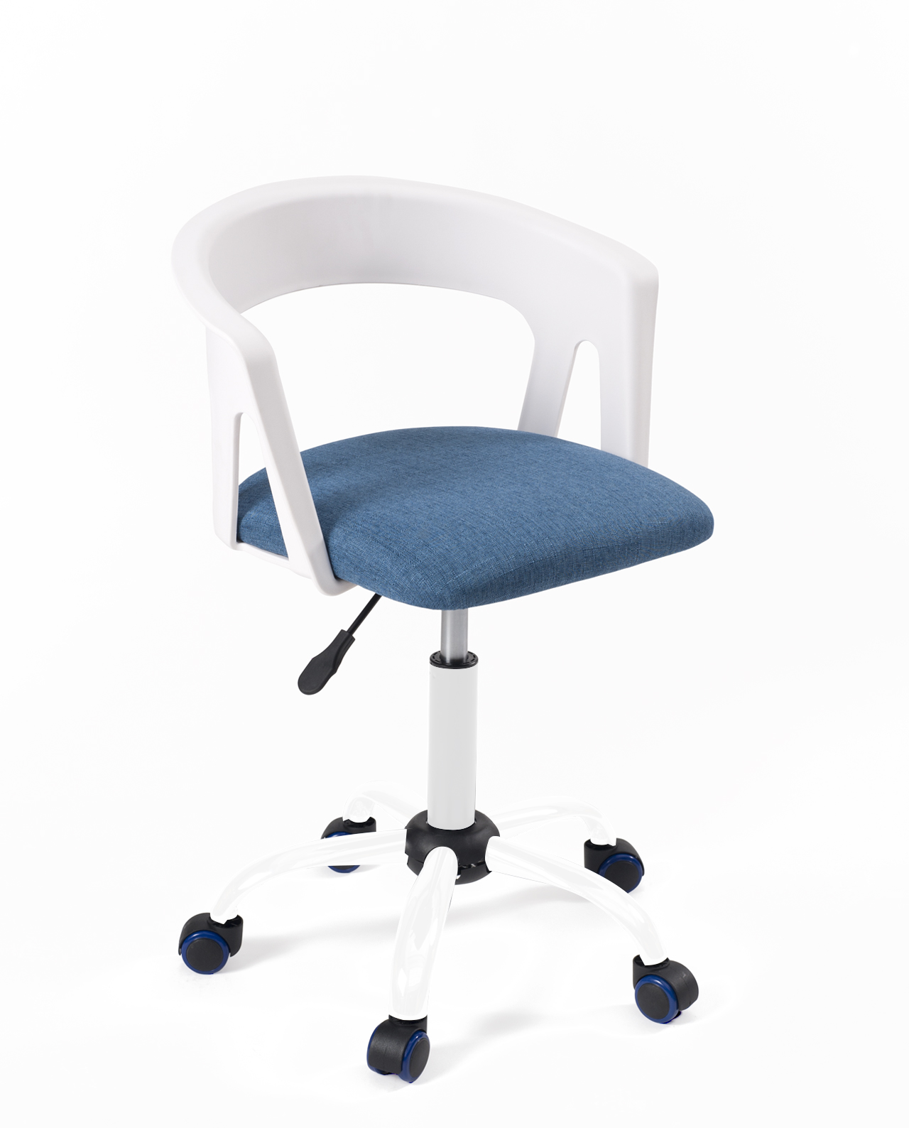Chaise bureau AYA (blanc-bleu) | Je commande ! | home24