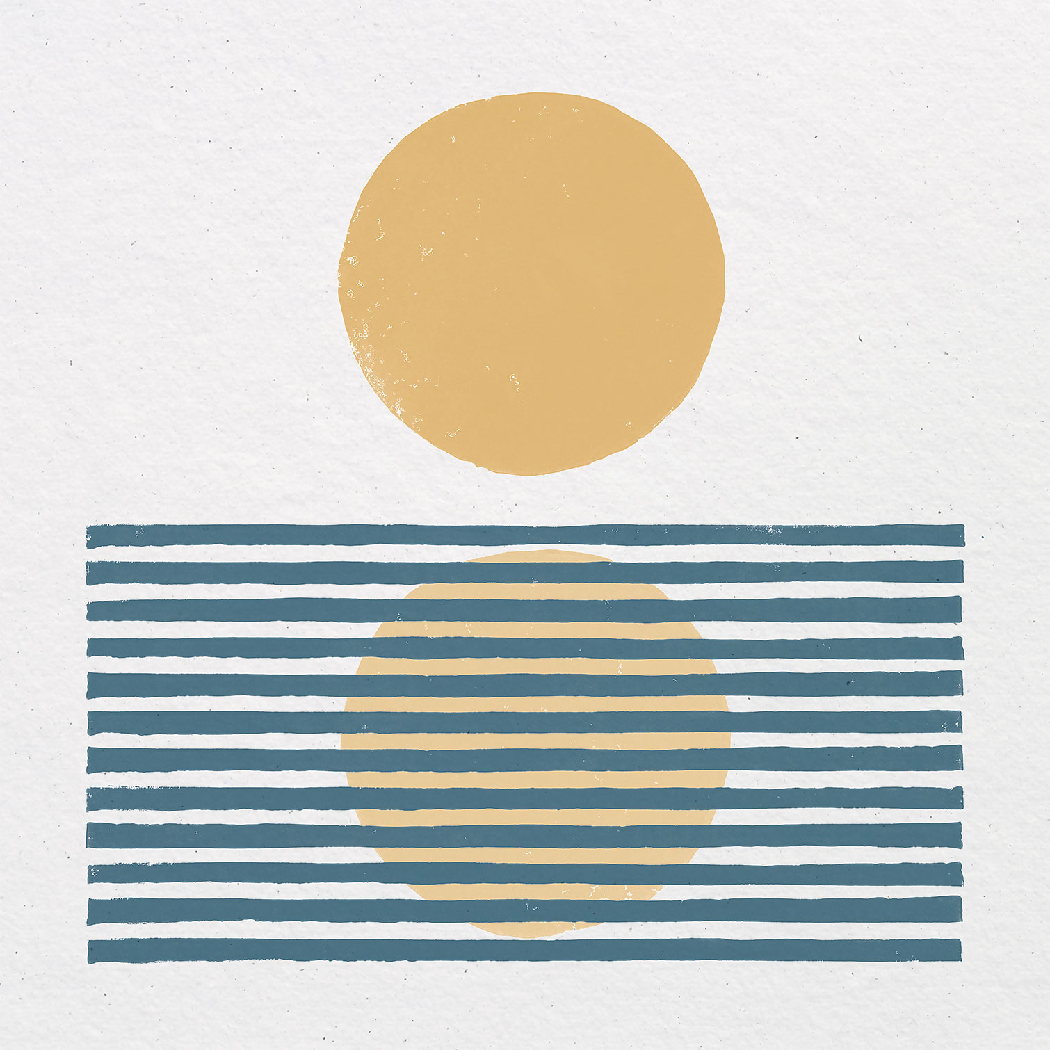 Tableau rayures bleues d'été | Je commande ! | home24