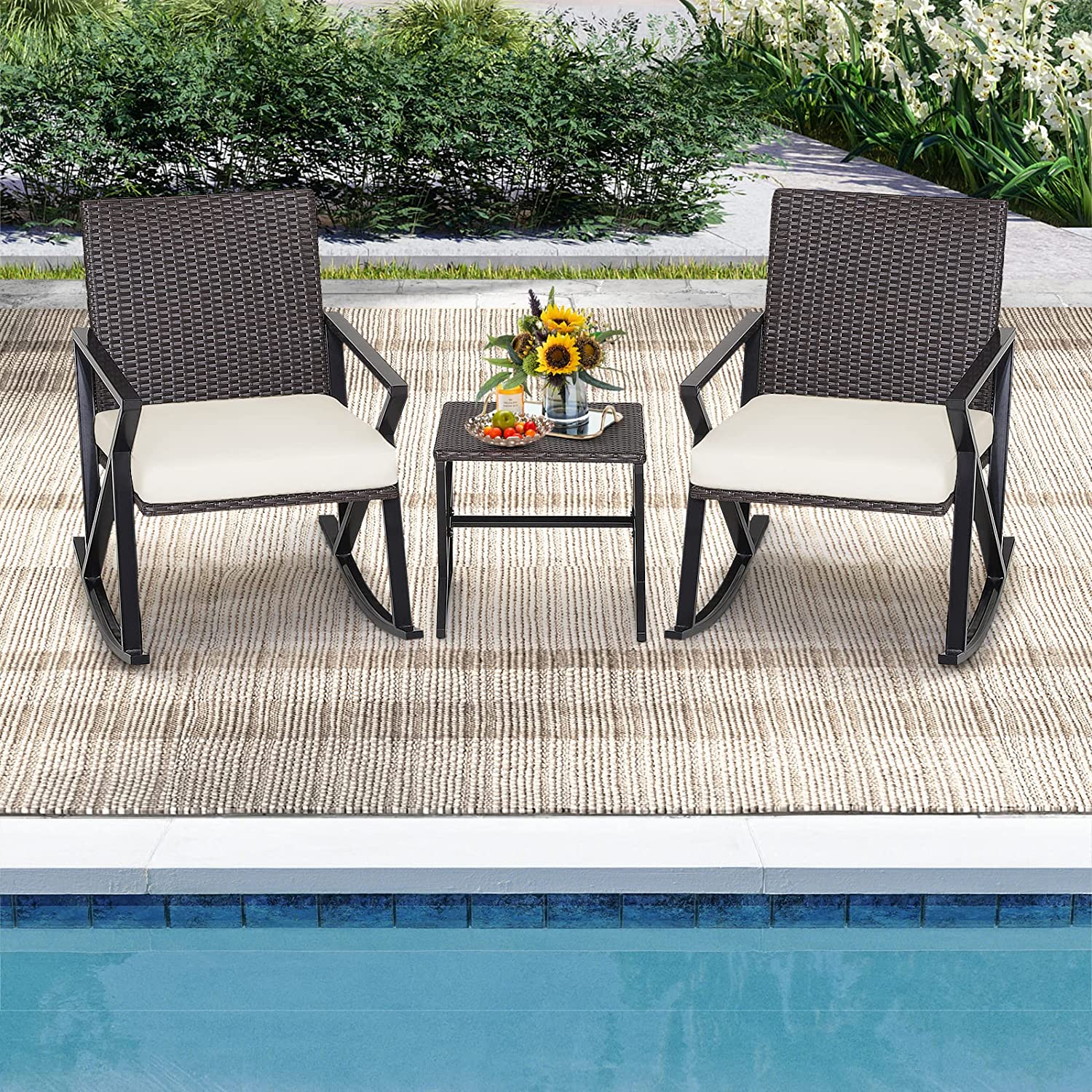 3TLG. Gartenmobel Set aus PE Rattan kaufen home24