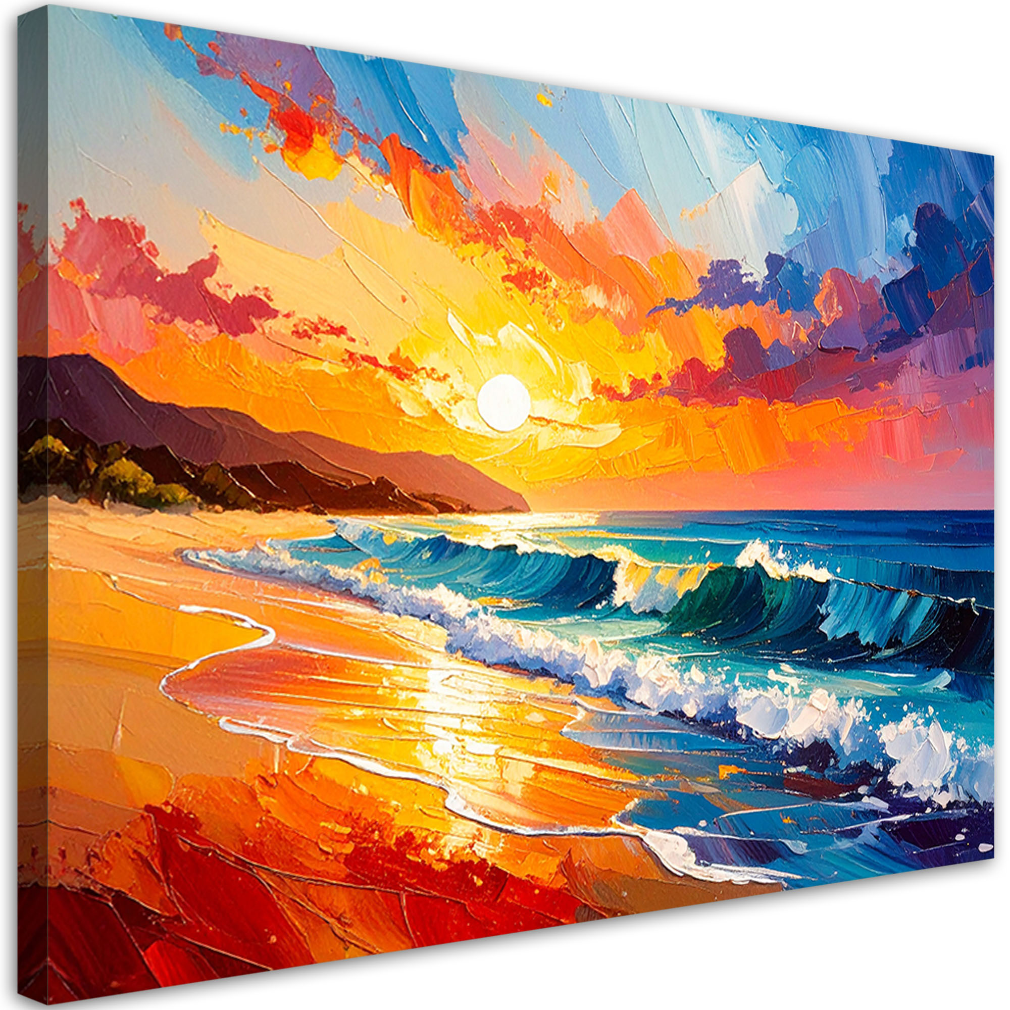 Wandbild strand meer wie gemalt kaufen | home24