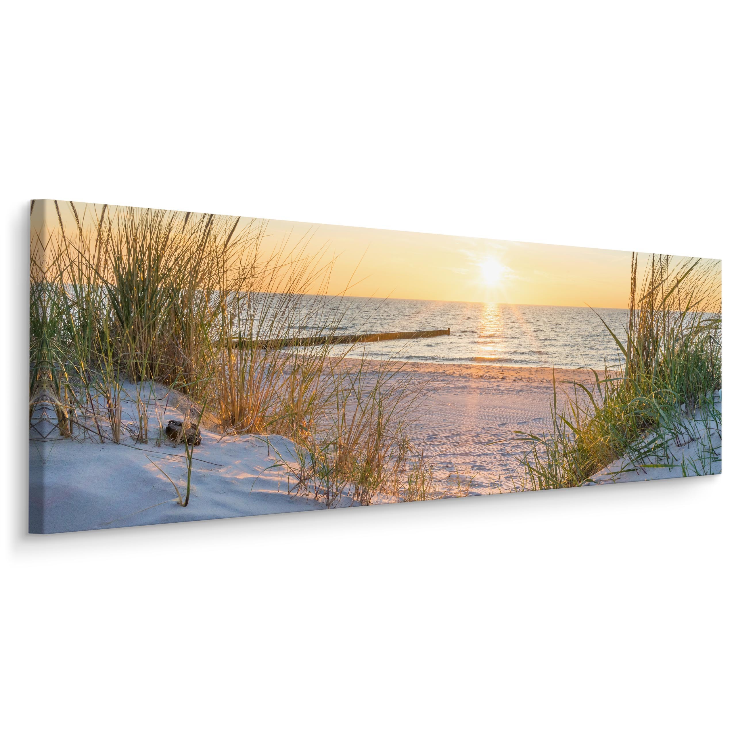 Panoramabild Sonnenuntergang am Strand kaufen | home24