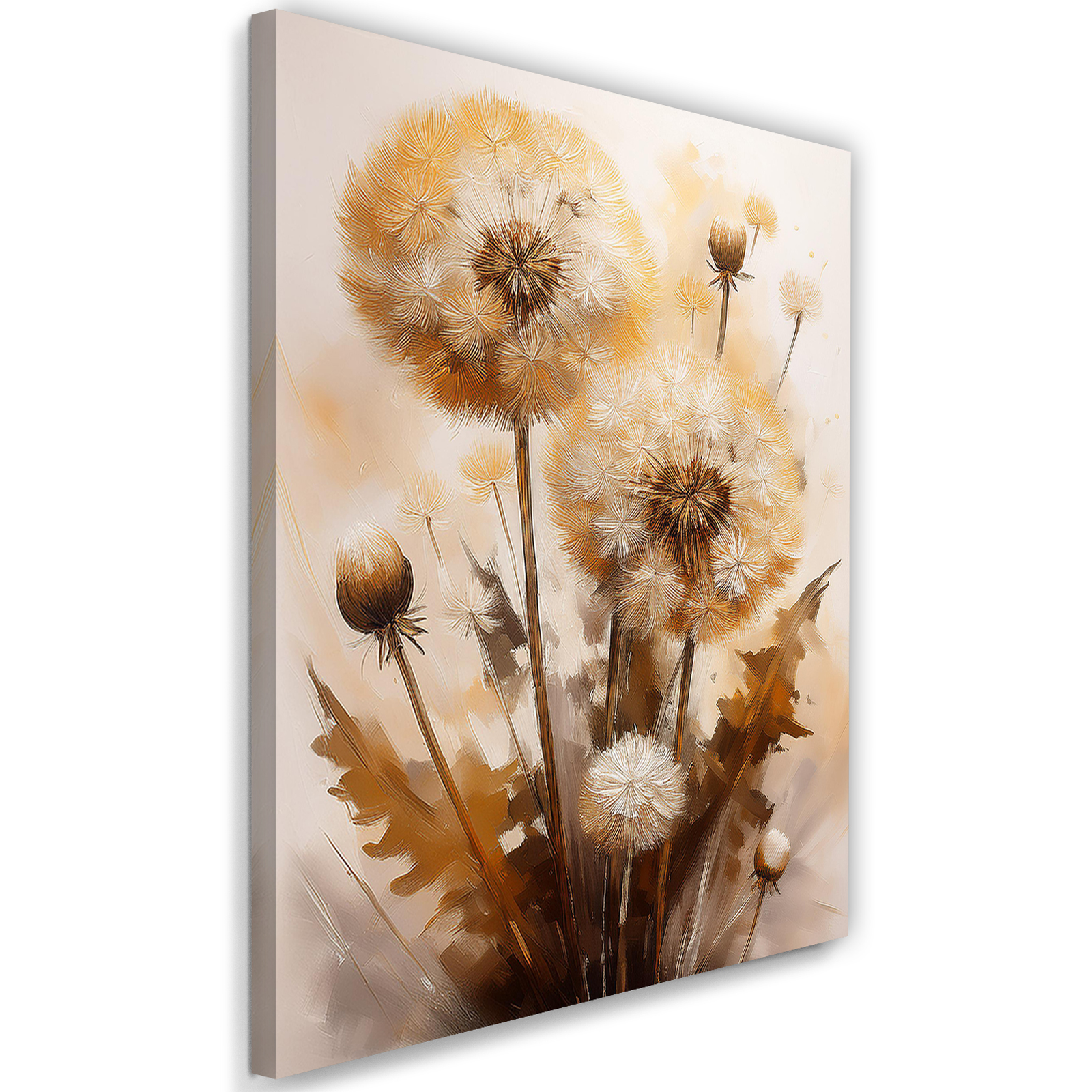 Wandbild pusteblumen löwenzahn in sepia kaufen | home24