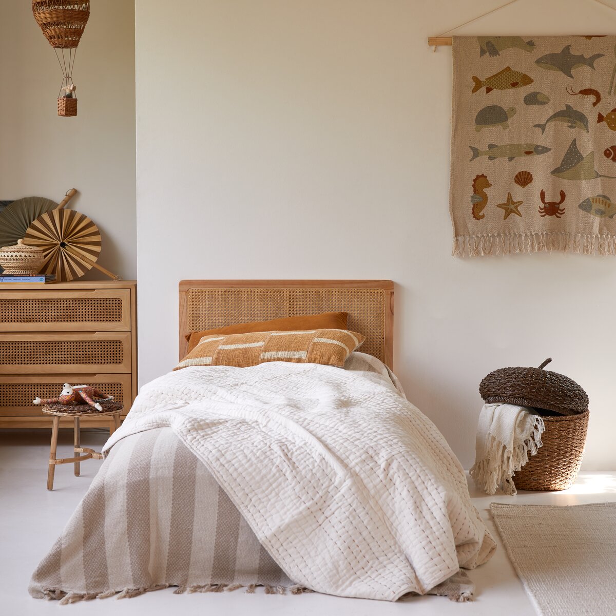 Adele rattan headboard store